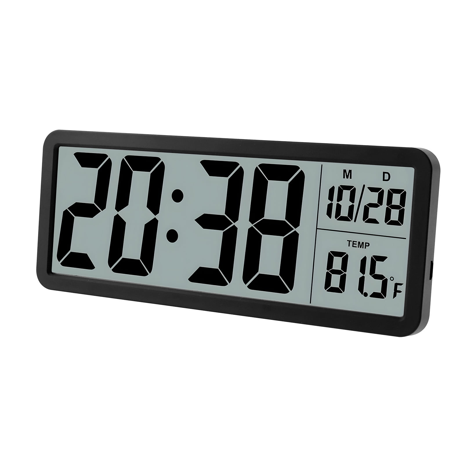 Keyohome Silent Digital Wall Clock With Temperature Display Versatile ...