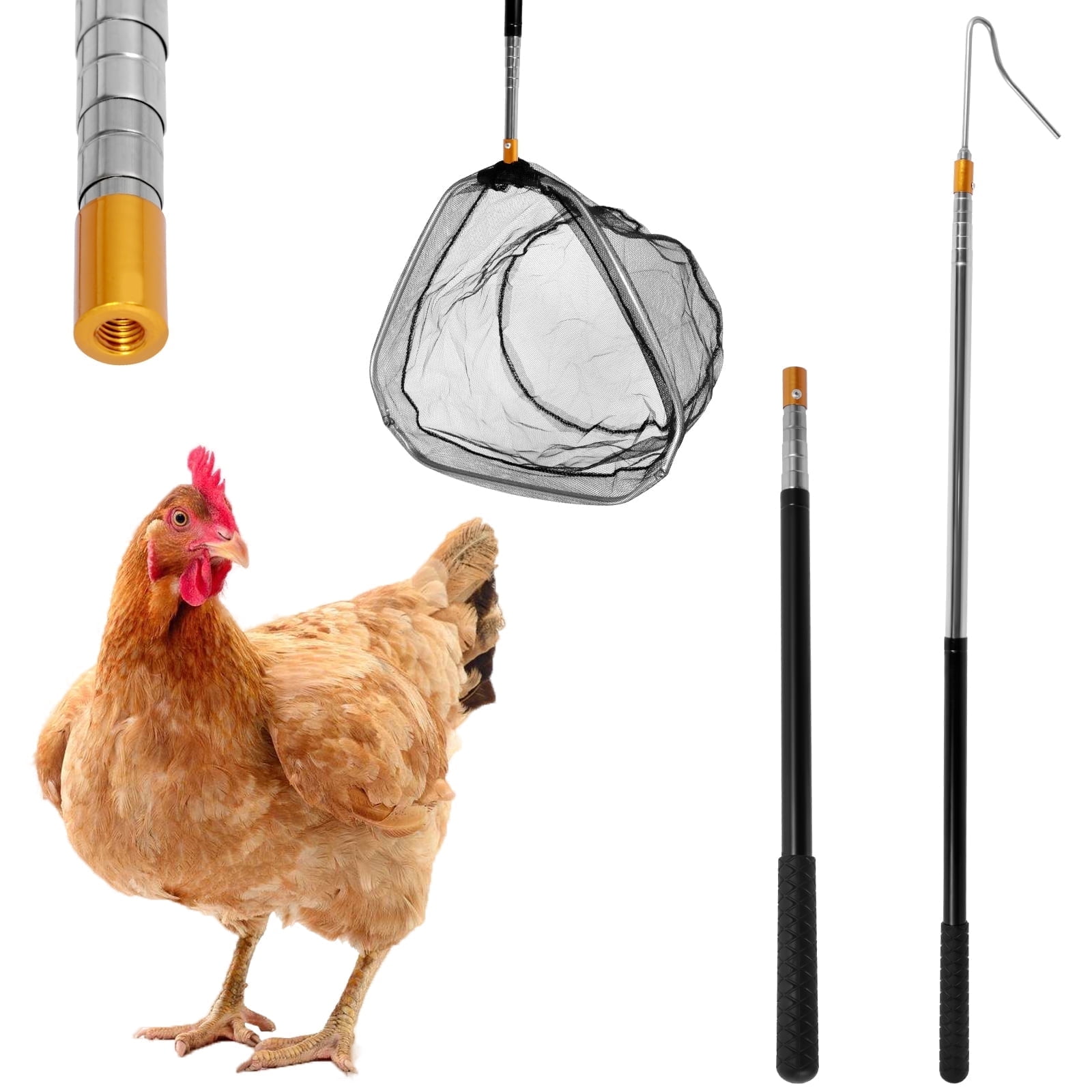 Keyohome Telescopic Chicken Catcher Leg Hook 58.5 inch Chicken Net ...