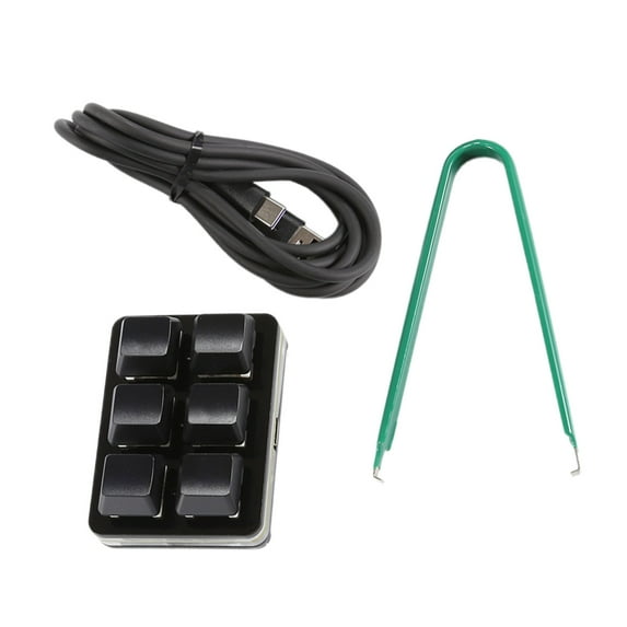 Keypad 6Key Game Keyboard, USB Small Keypad Mechanical Game Computer ...