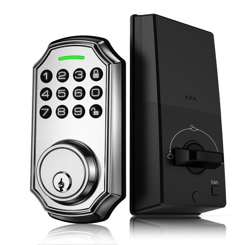 Keypad Smart Lock for Front Door, Keyless Entry Deadbolt Lock, 50 PIN ...