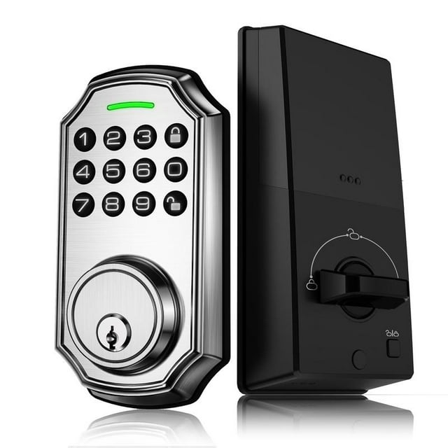 Keypad Smart Lock for Front Door, Keyless Entry Deadbolt Lock, 50 PIN ...