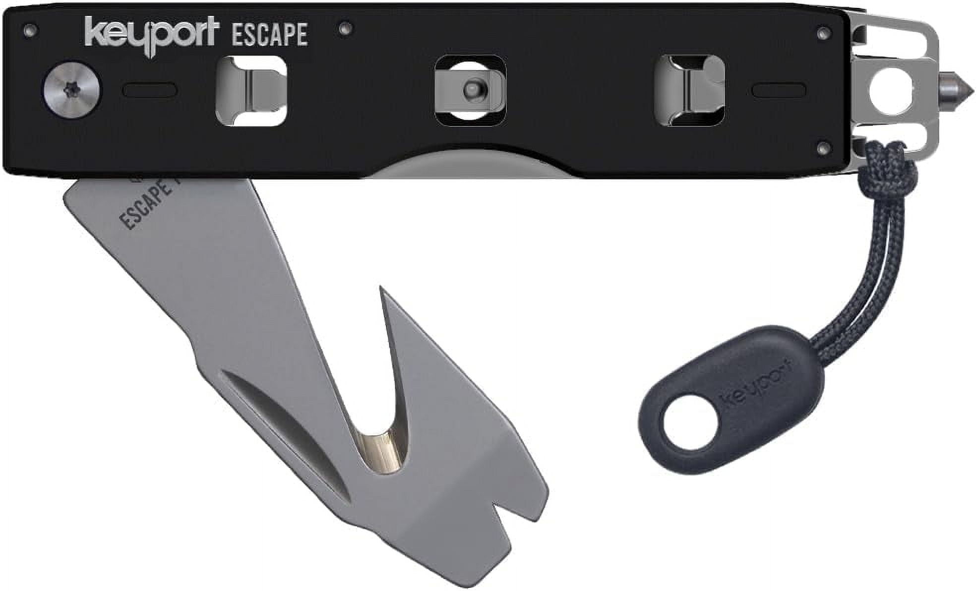 Keyport Escape Tool Kit: Car Window Breaker Seatbelt Cutter Prybar ...