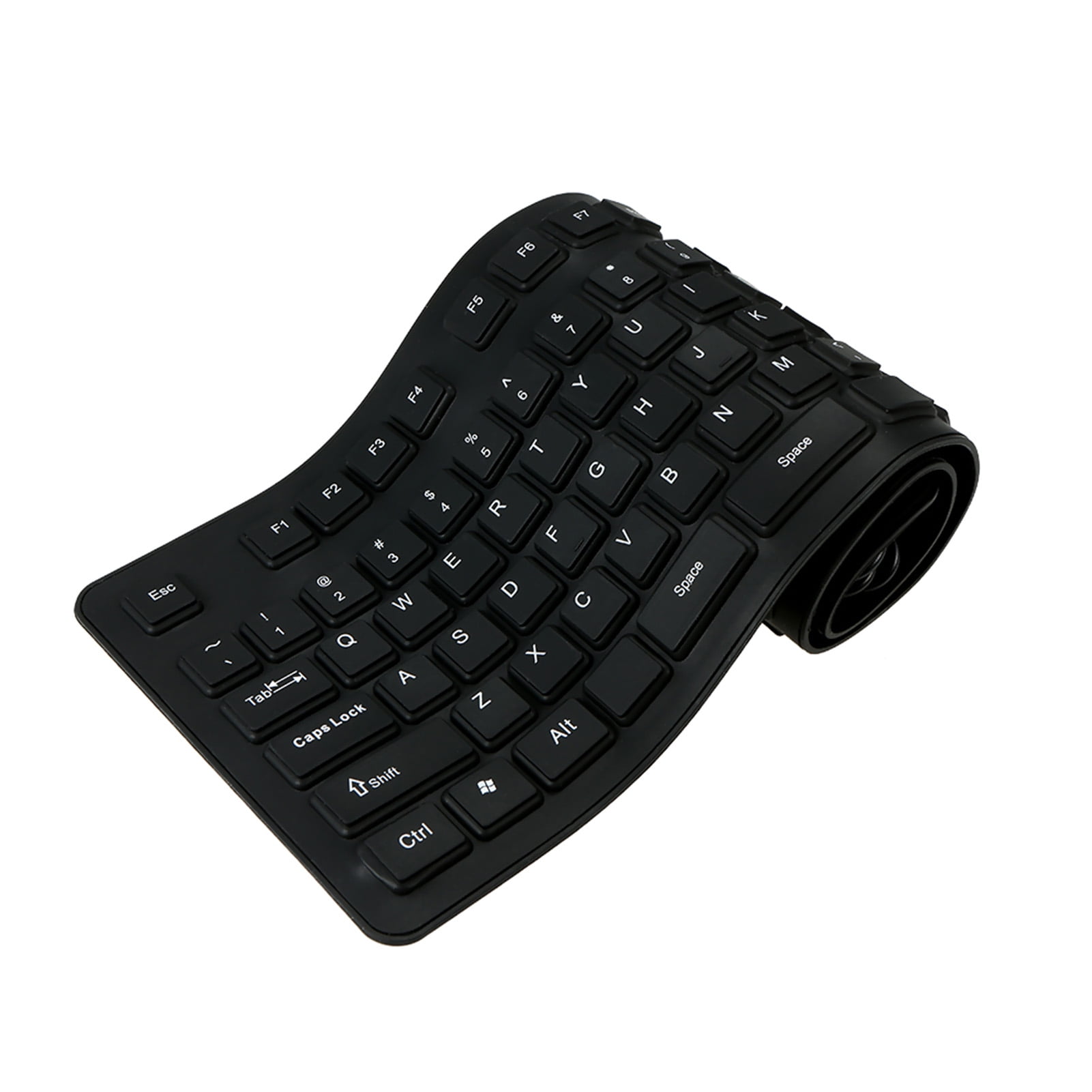 Keys 108 Keys USB Silicone Flexible Foldable Keyboard Waterproof ...