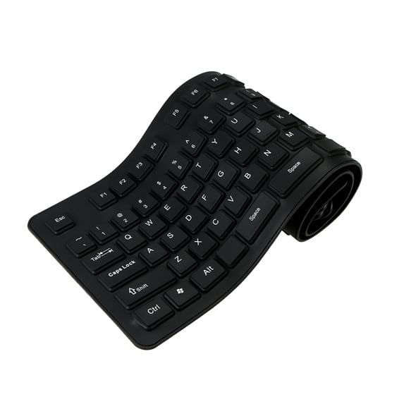 Keys 108 Keys USB Silicone Flexible Foldable Keyboard Waterproof ...