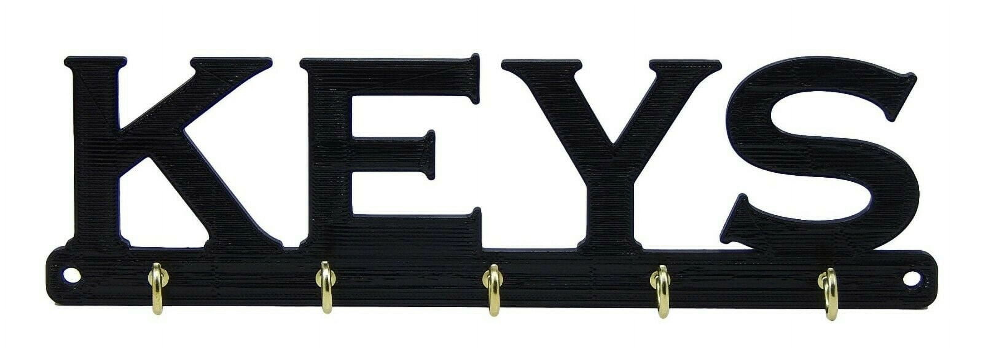 Keys Key Rack Holder Hanger Entryway Organization Wall Mount 5 Hooks ...