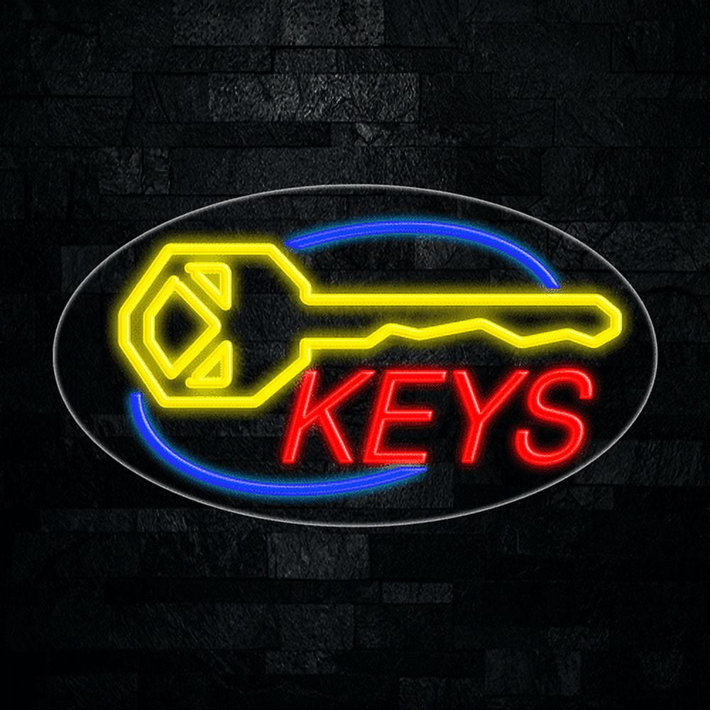 Keys LED Neon Sign 28"L x 16"H #34111 - Walmart.com