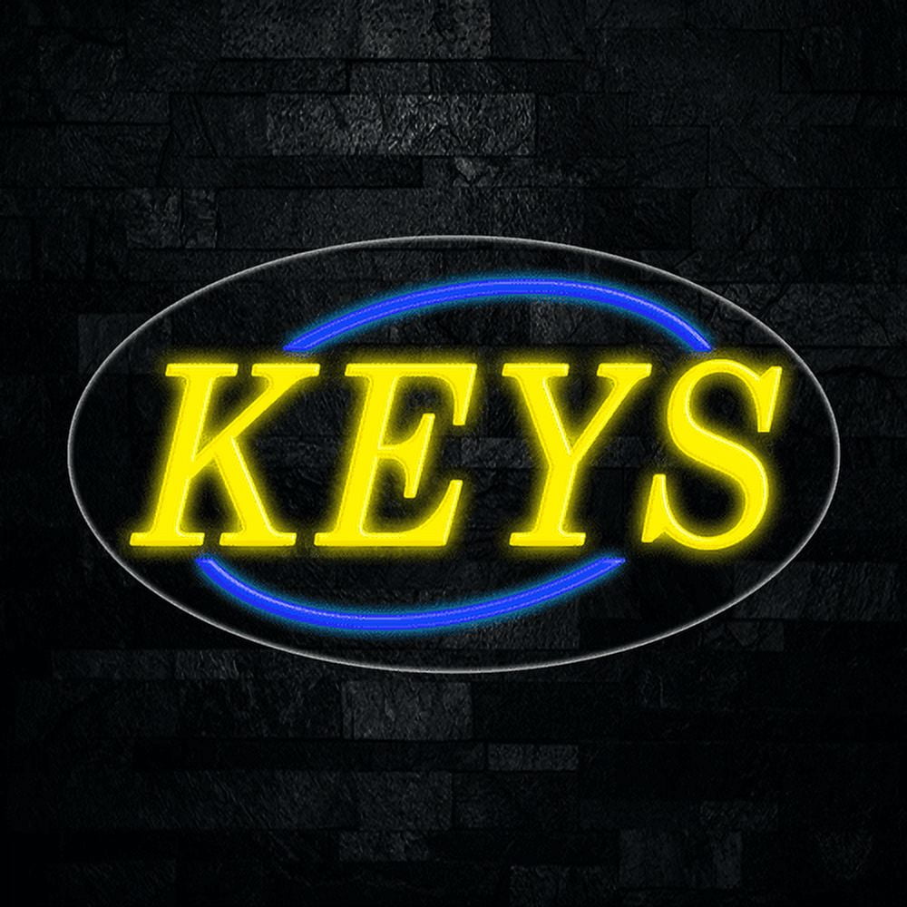 Keys LED Neon Sign 28"L x 16"H #34234 - Walmart.com