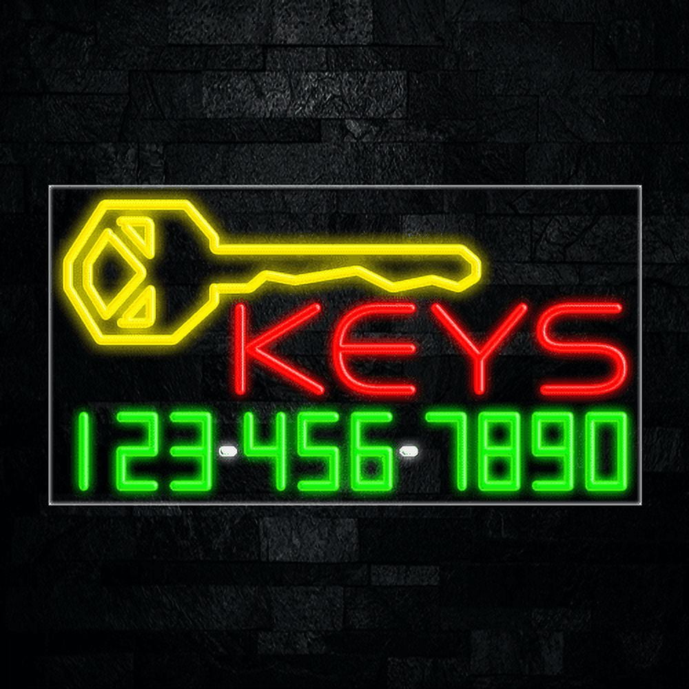Keys LED Neon Sign 33"L x 18"H #35076 - Walmart.com