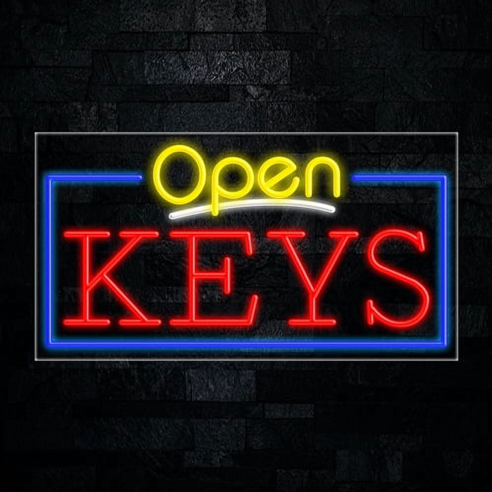 Keys LED Neon Sign 33"L x 18"H #35776 - Walmart.com