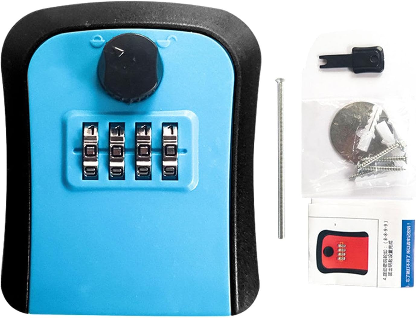 Keys Lock Box Key Storage Box Resettable Combination Key Hider Password ...