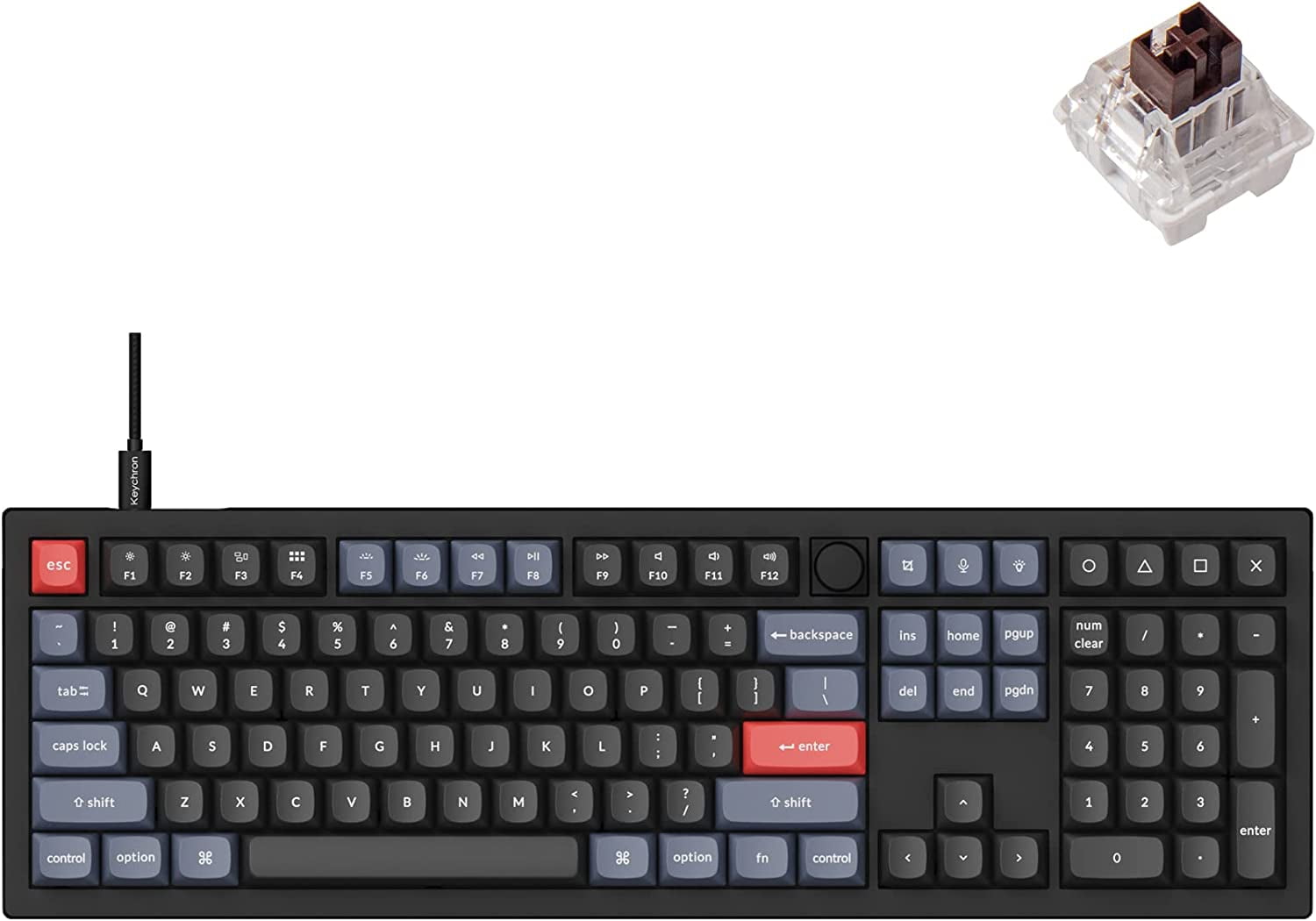 Keys Mechanical Keyboard: The V6 is a full-sized custom mechanical keyboard with QMK/VIA support ...