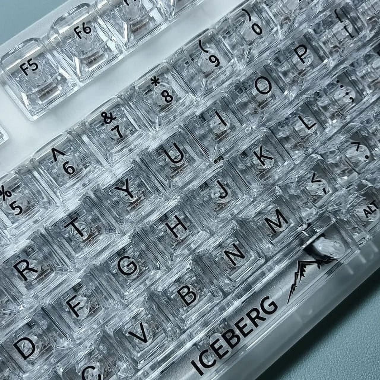 Keys lceberg Crystal PC Transparent Keycaps For MX Switch Mechanical ...