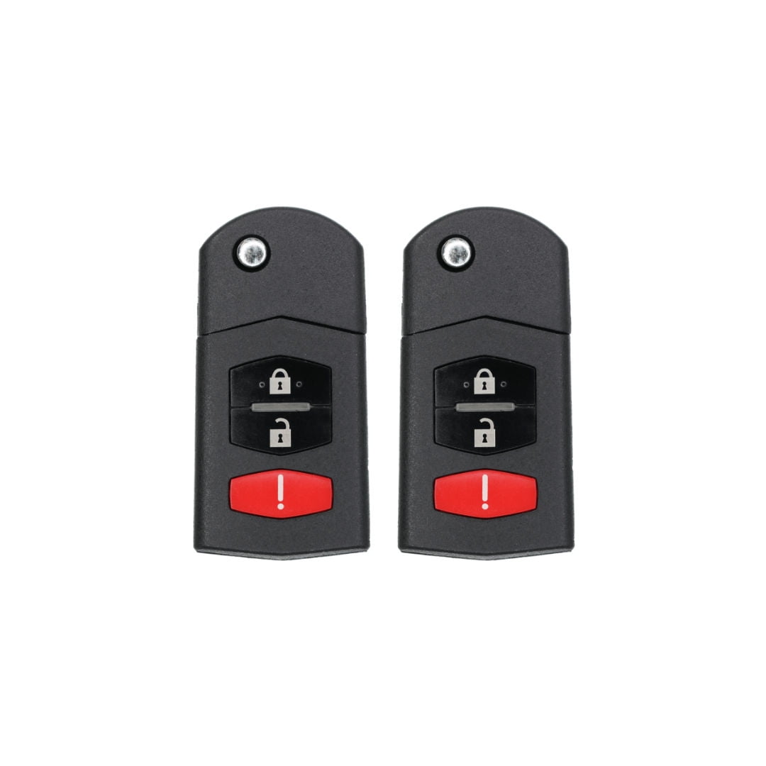 Keys4Less Replacement Flip Key Fob for Mazda 3 2010 FCC Part Number ...