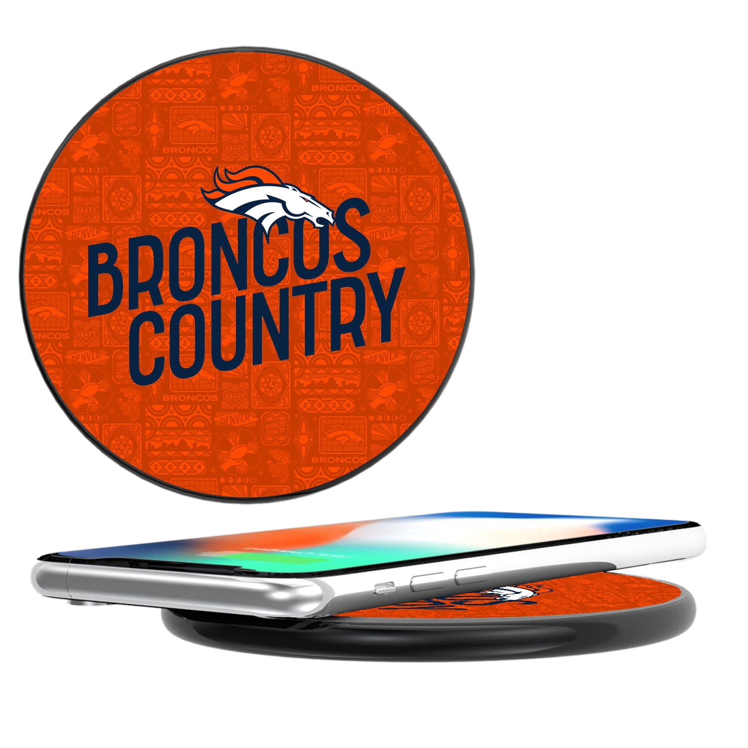 Keyscaper Black Denver Broncos Illustrated Wireless Charger - Walmart.com
