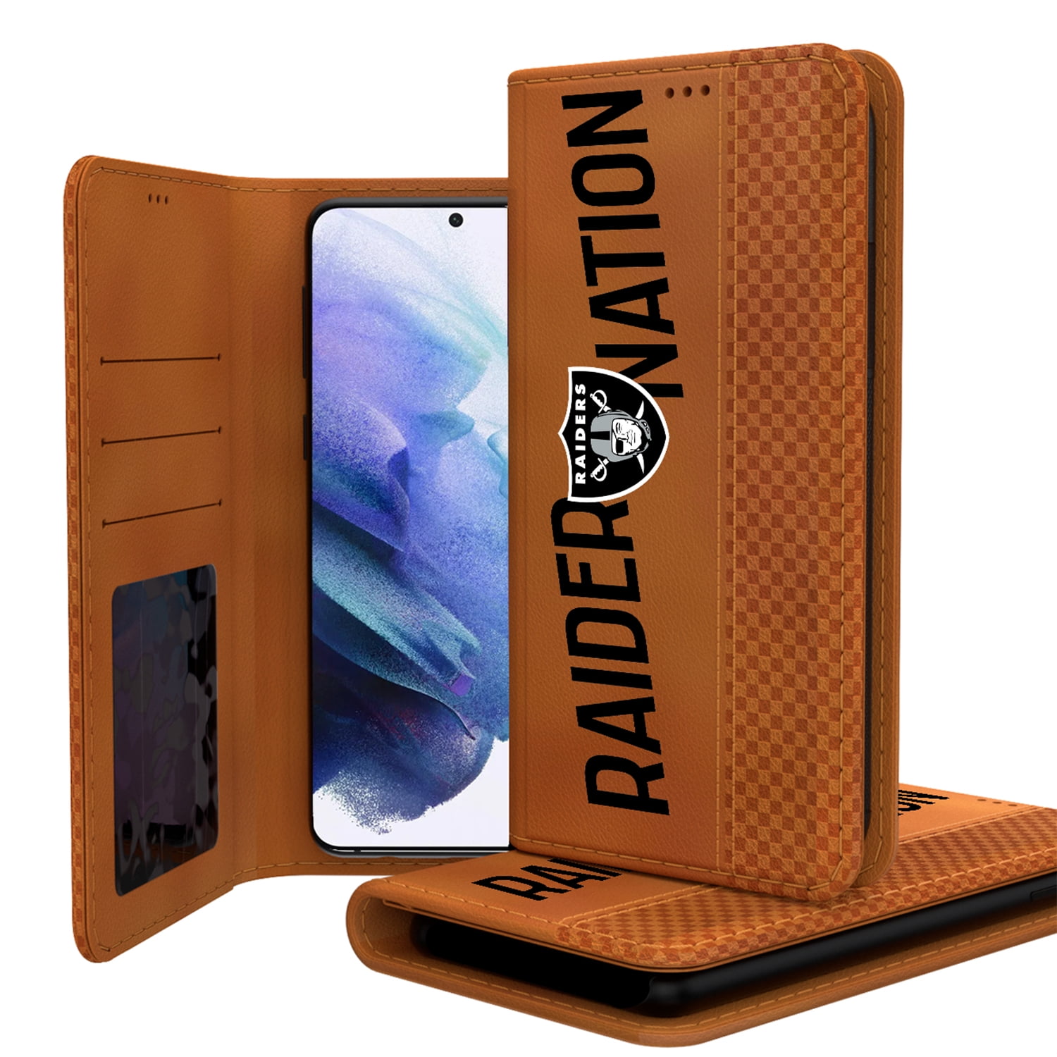 Keyscaper Brown Las Vegas Raiders Galaxy Folio Case - Walmart.com