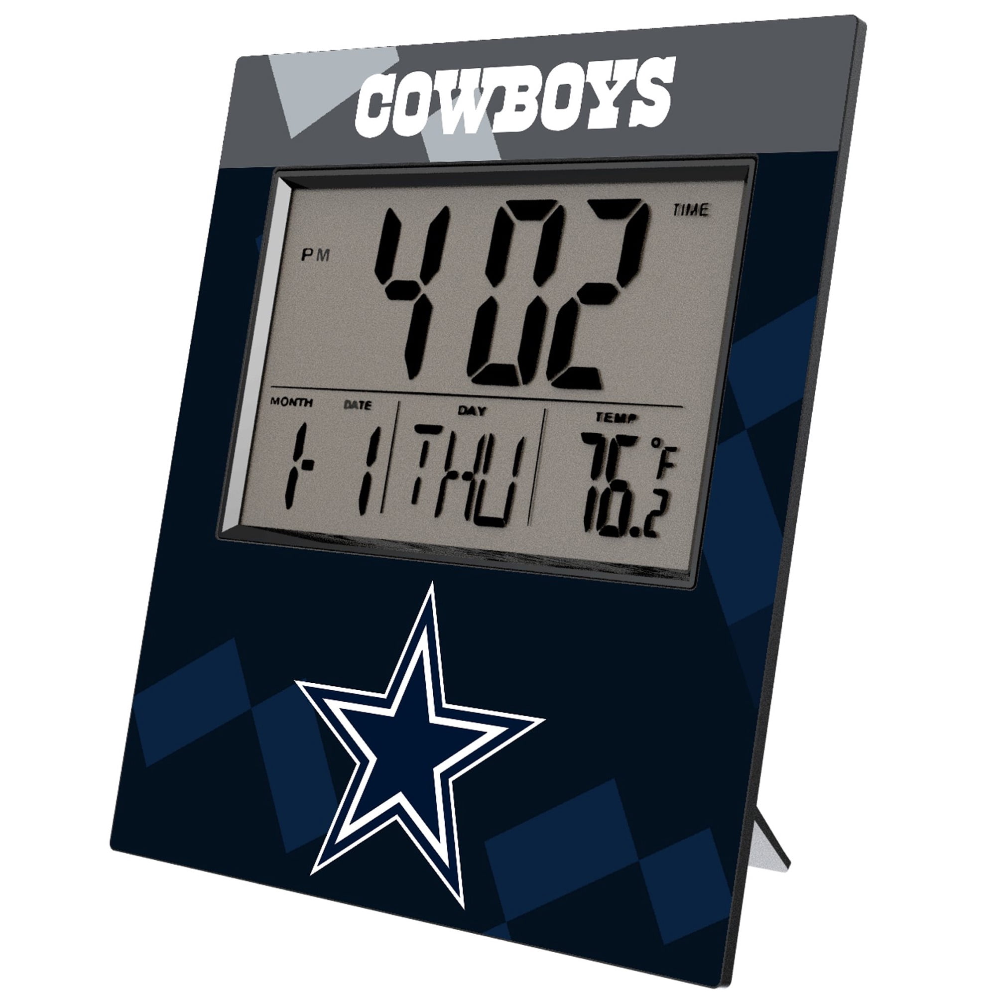 Keyscaper Dallas Cowboys Color Block Digital Desk Clock - Walmart.com