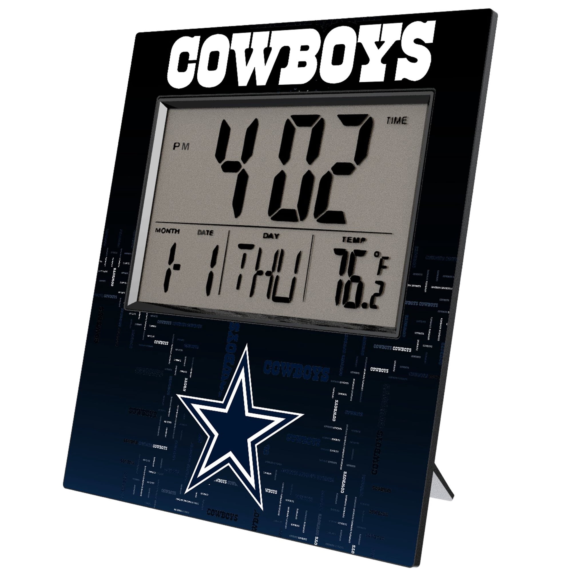 Keyscaper Dallas Cowboys Quadtile Digital Desk Clock - Walmart.com