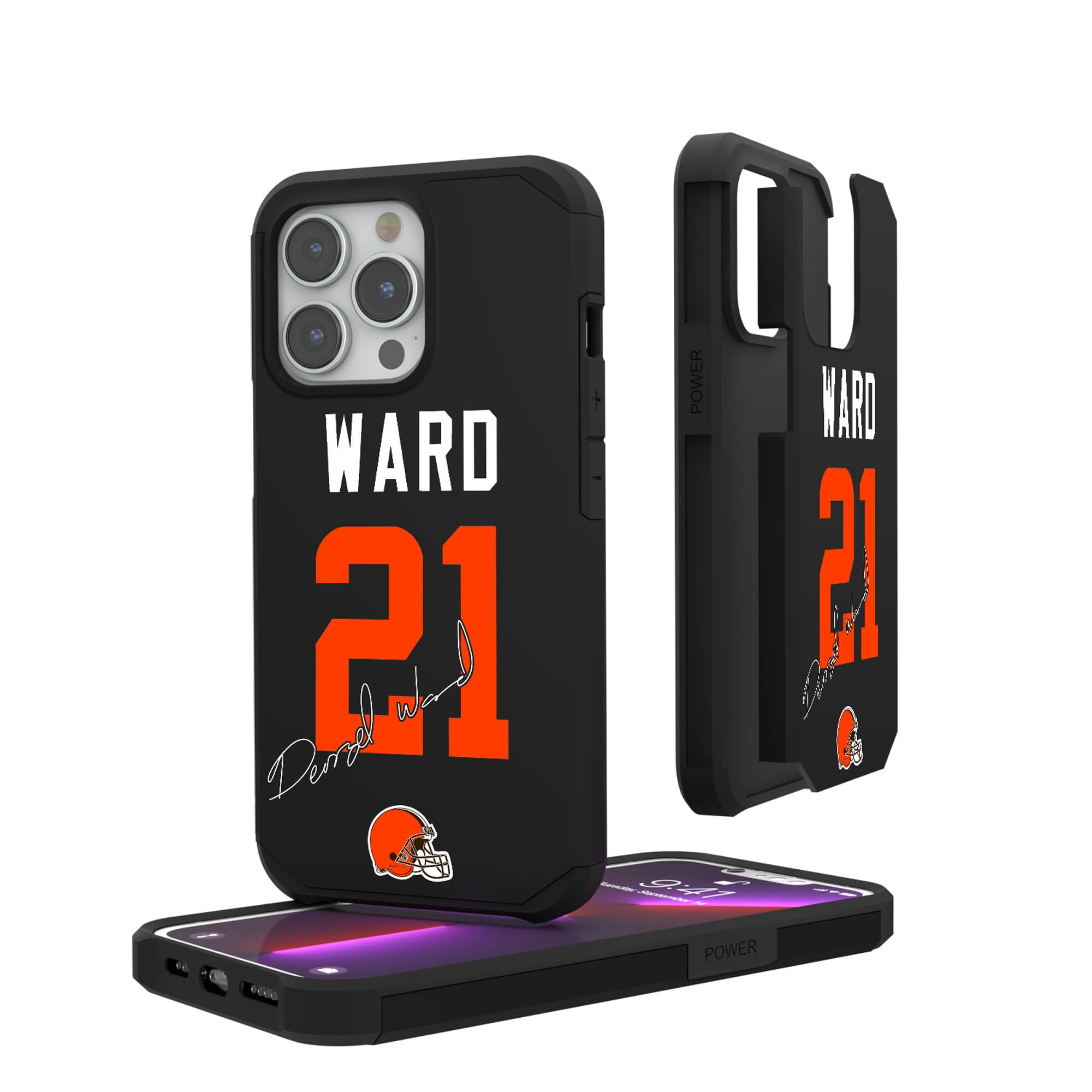 Keyscaper Denzel Ward Cleveland Browns iPhone Rugged Case - Walmart.com