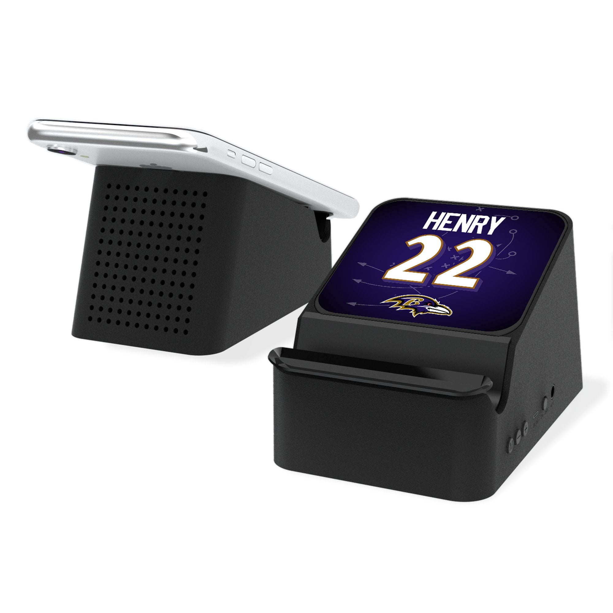 Keyscaper Derrick Henry Black Baltimore Ravens Wireless Charging ...