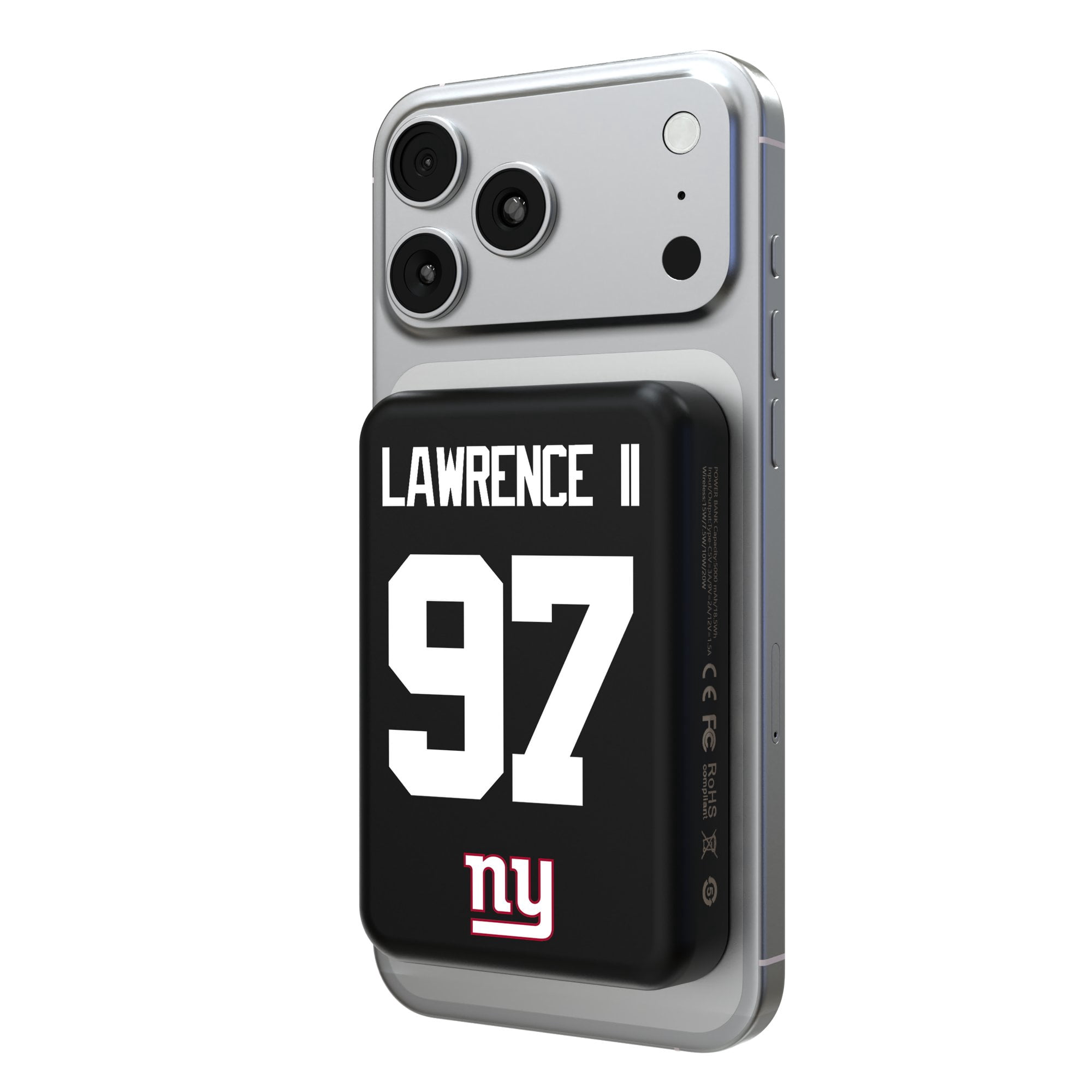 Keyscaper Dexter Lawrence II New York Giants 5000mAh Wireless Magnetic ...