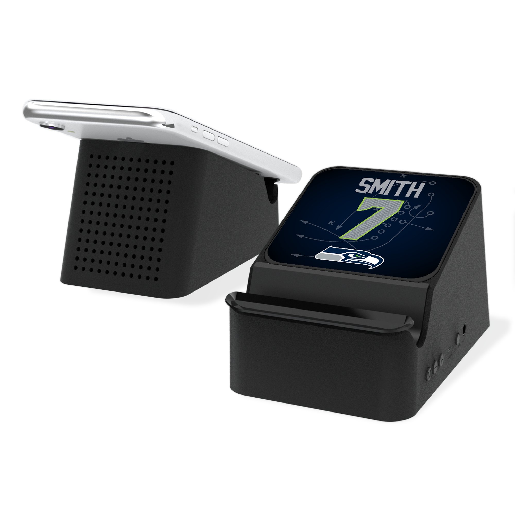 Keyscaper Geno Smith Black Seattle Seahawks Wireless Charging Station ...