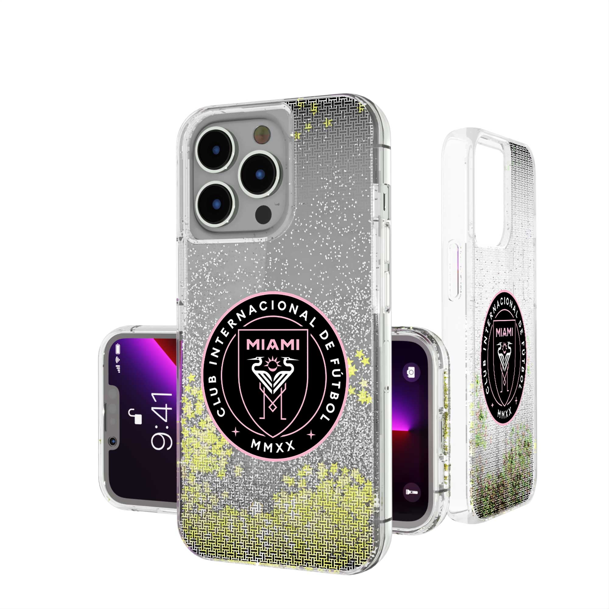 Keyscaper Inter Miami CF Linen Logo iPhone Glitter Case - Walmart.com
