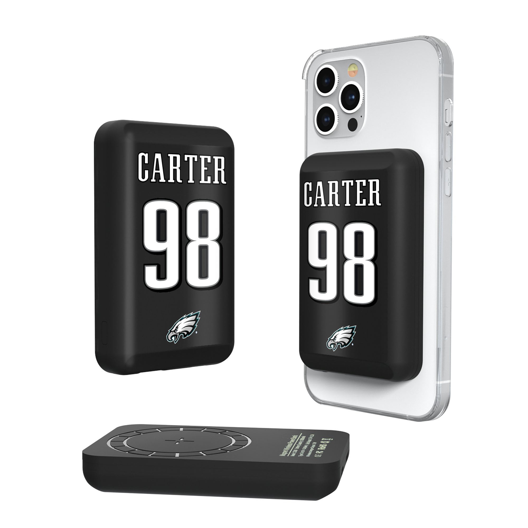 Keyscaper Jalen Carter Philadelphia Eagles 5000mAh Wireless Magnetic Power Bank - Walmart.com