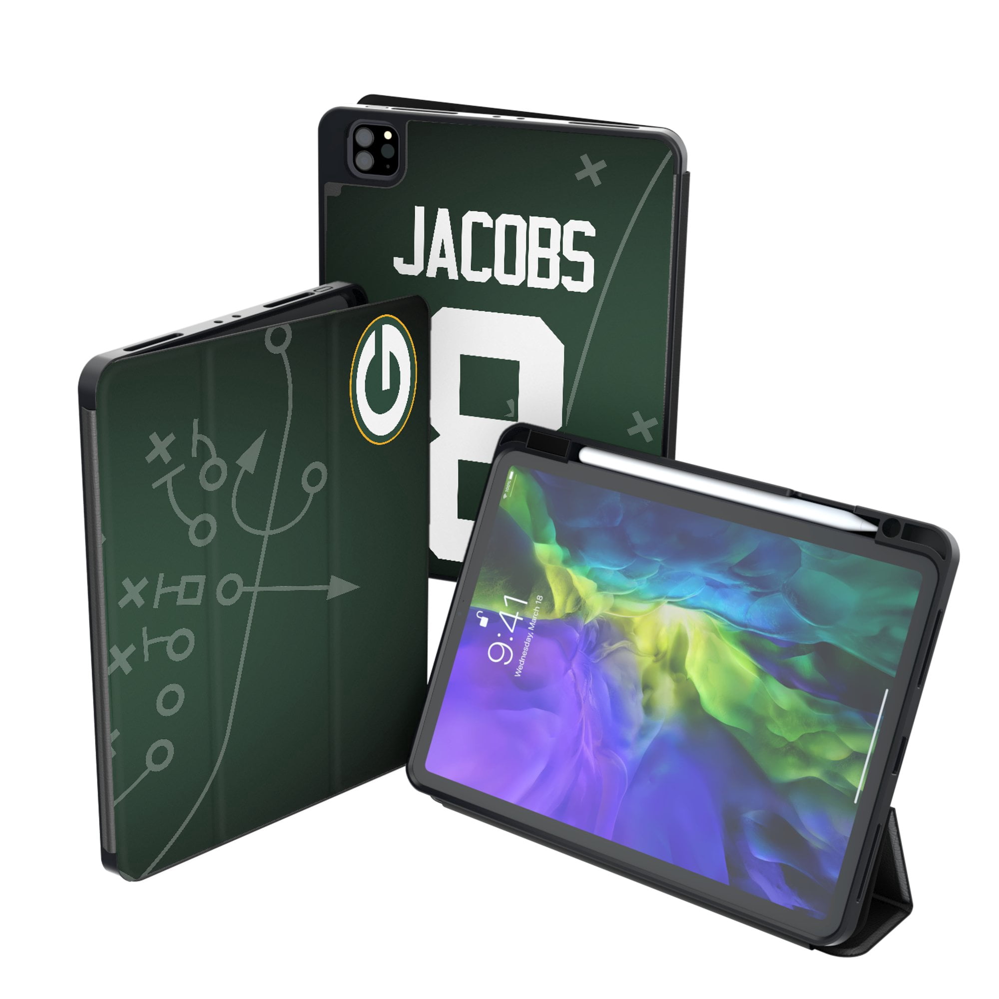 Keyscaper Josh Jacobs Green Bay Packers iPad Tablet Case - Walmart.com