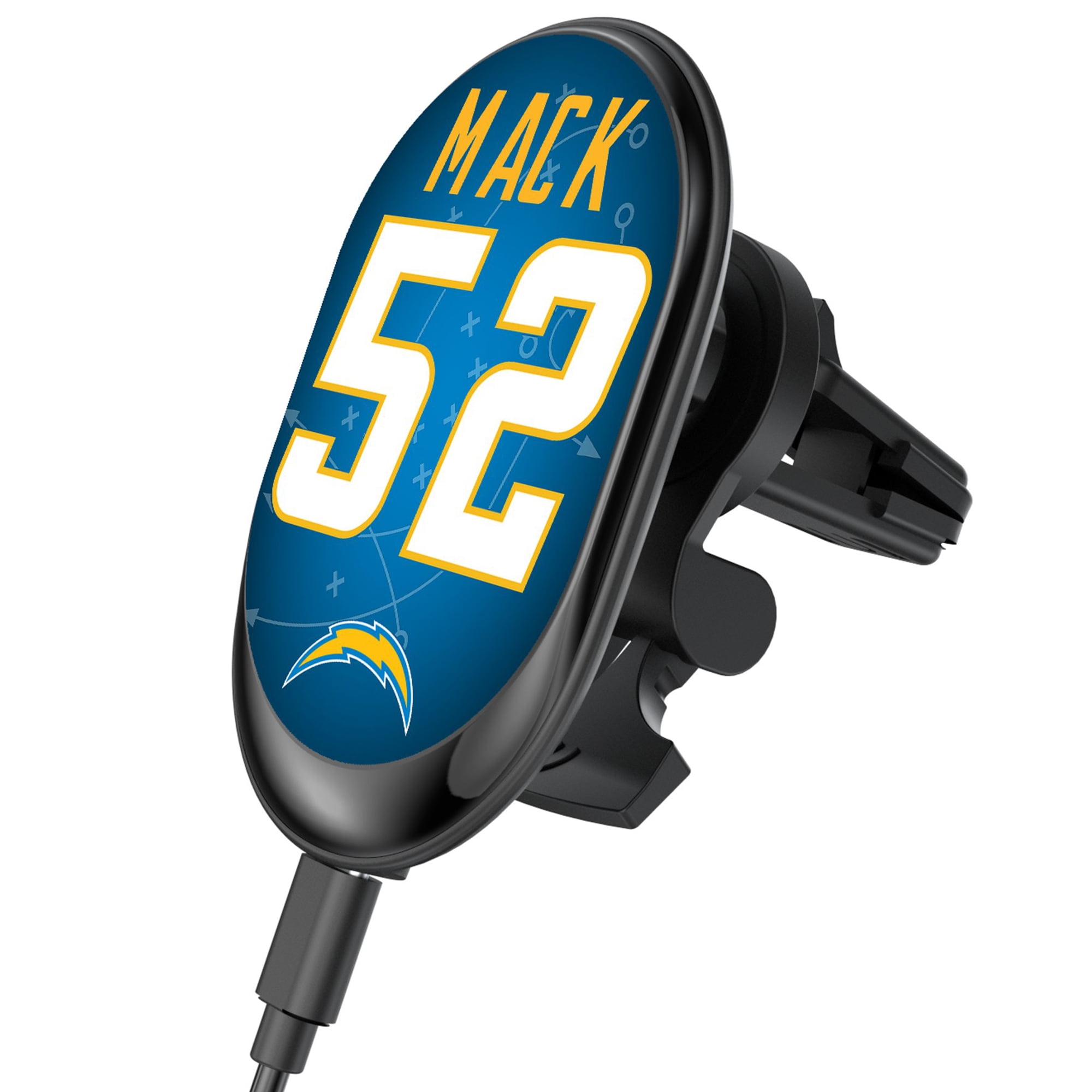 Keyscaper Khalil Mack Los Angeles Chargers Wireless Magnetic Car ...
