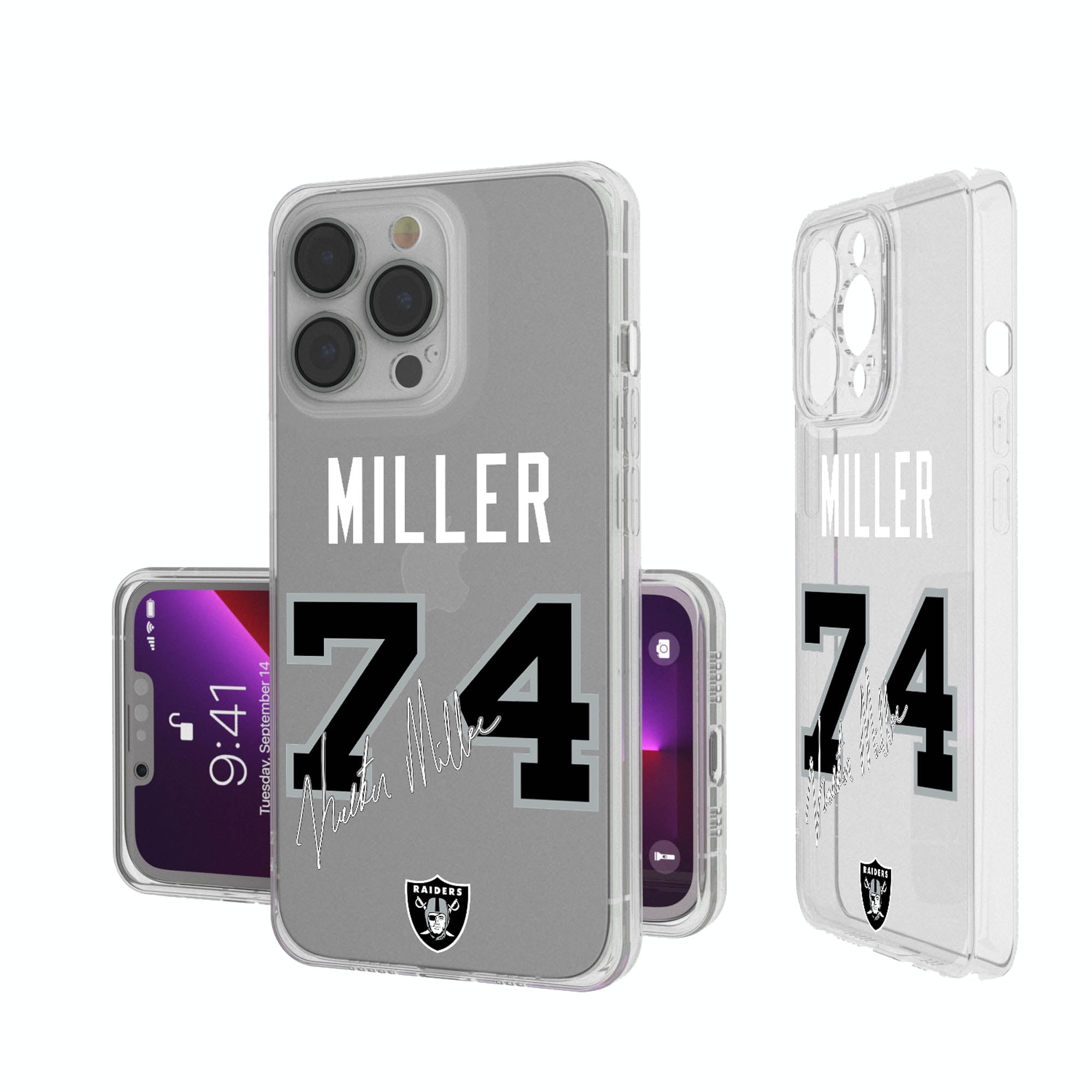 Keyscaper Kolton Miller Las Vegas Raiders iPhone Clear Case - Walmart.com