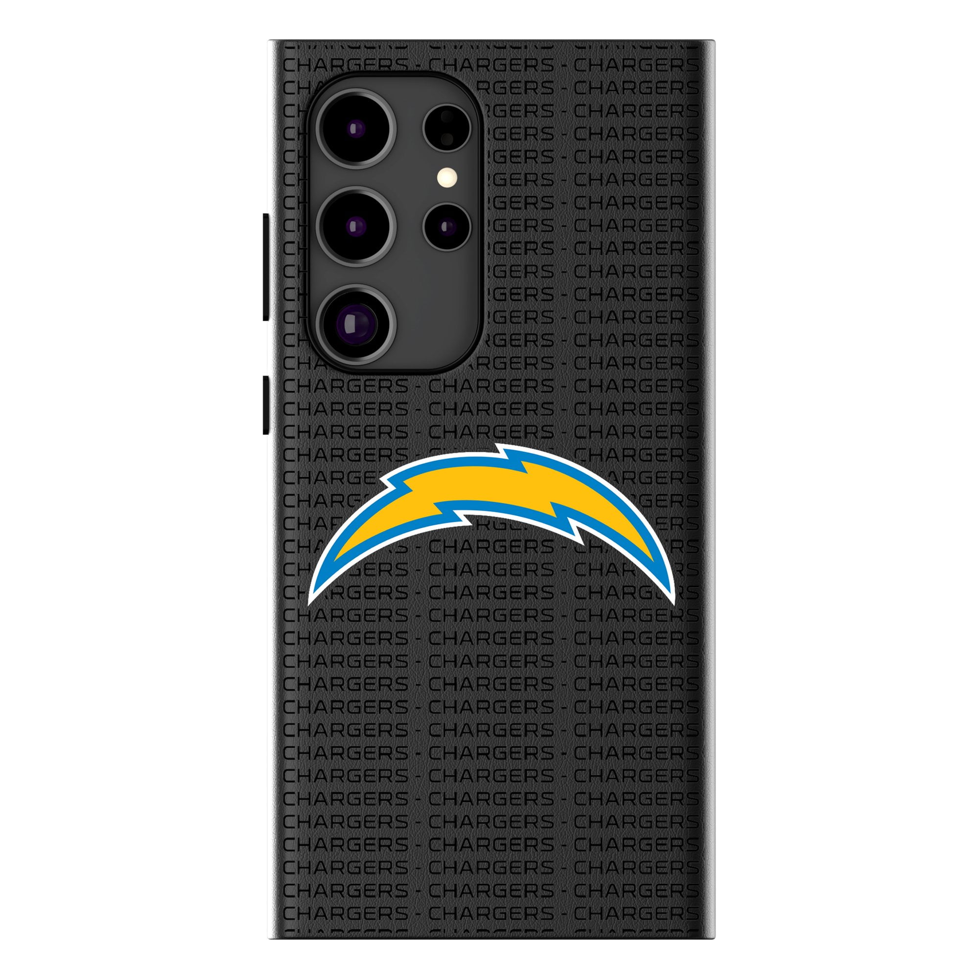 Keyscaper Los Angeles Chargers Text Backdrop Galaxy Magnetic Bump Case ...