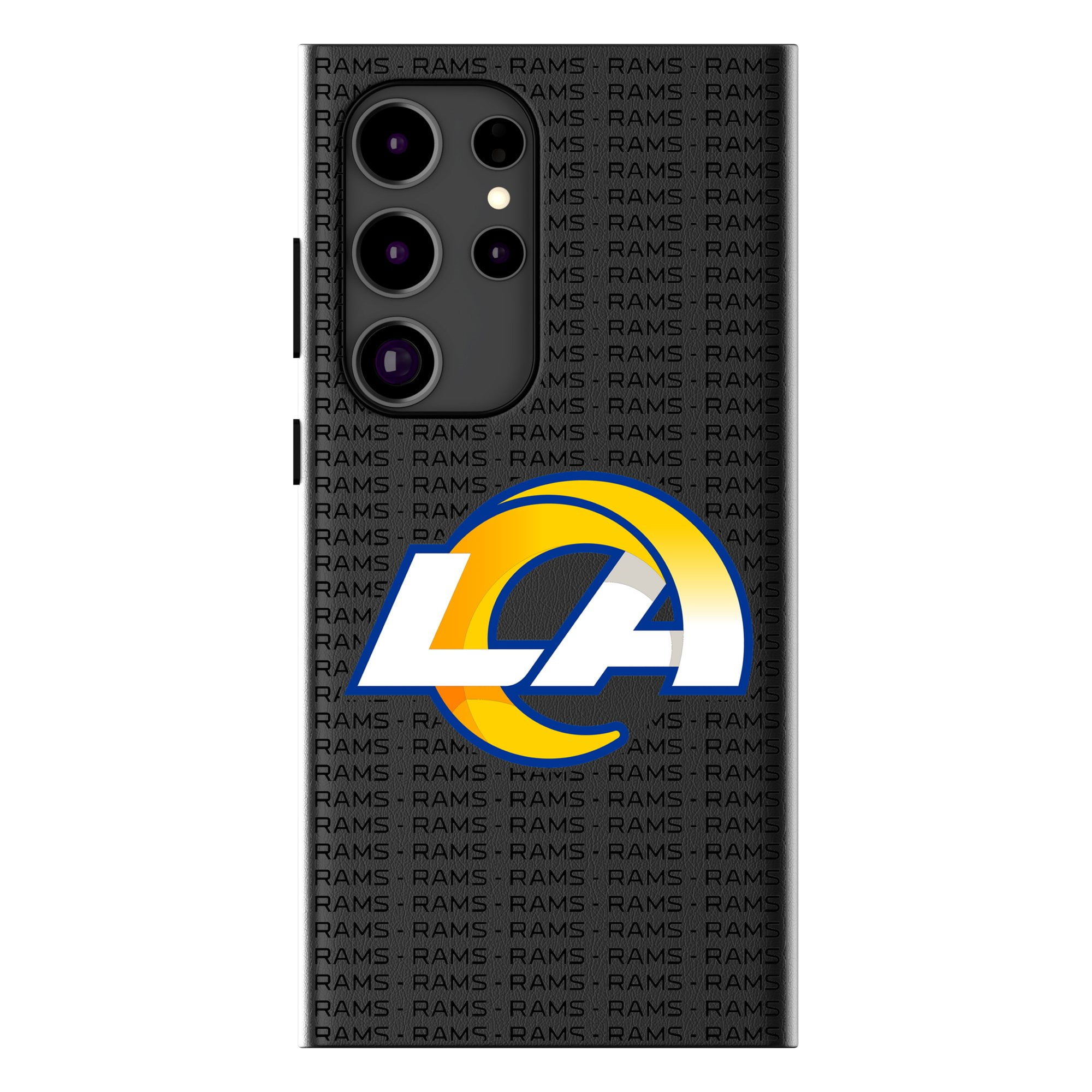 Keyscaper Los Angeles Rams Text Backdrop Galaxy Magnetic Bump Case ...