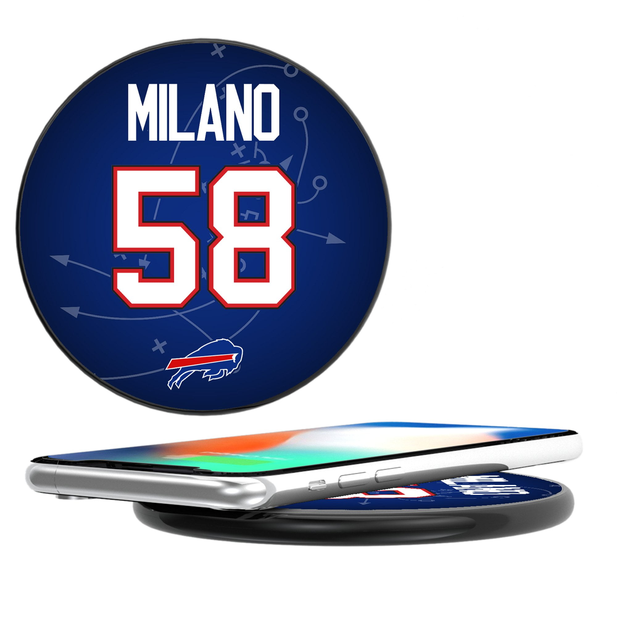 Keyscaper Matt Milano Black Buffalo Bills Wireless Charging Station ...