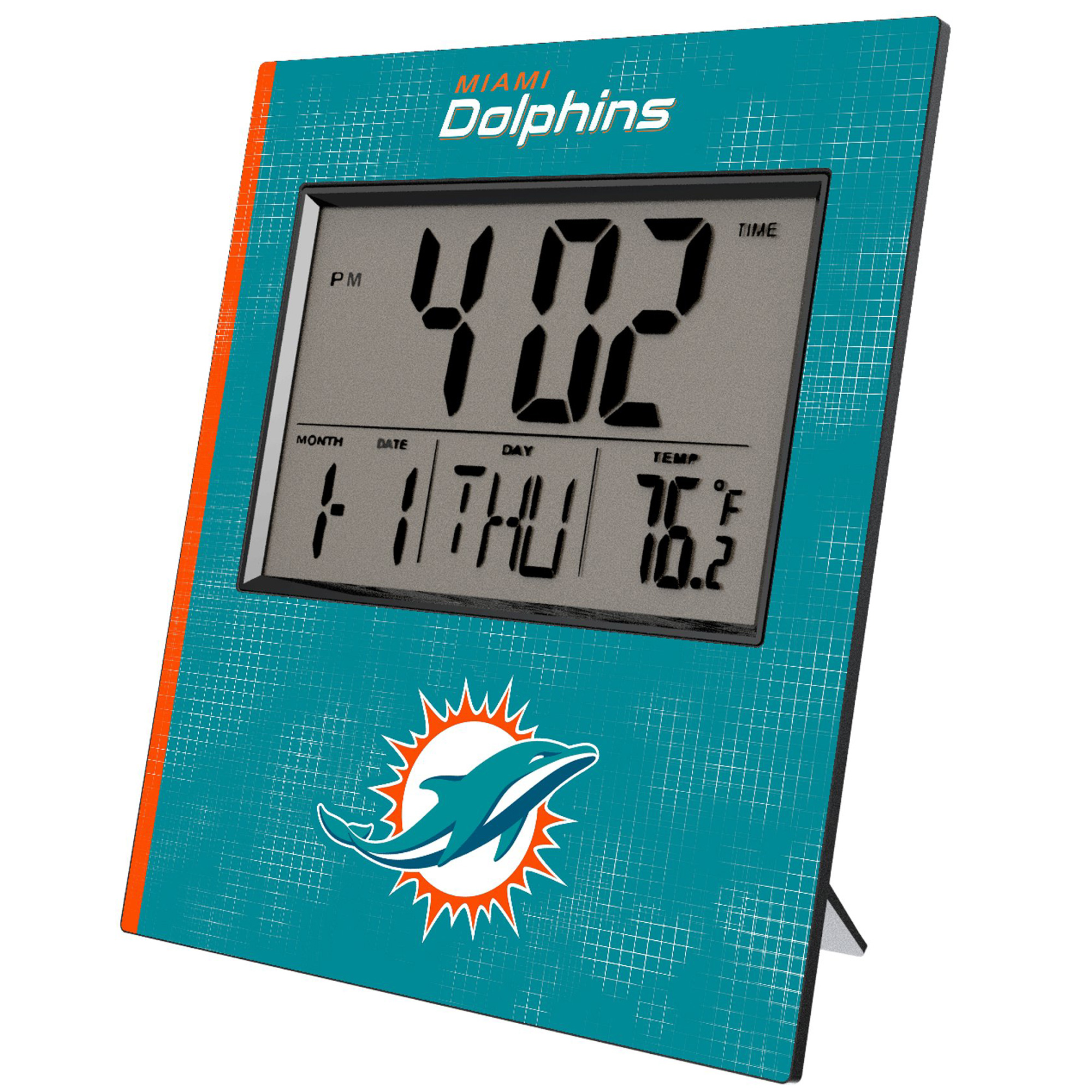 Keyscaper Miami Dolphins Cross Hatch Digital Desk Clock - Walmart.com