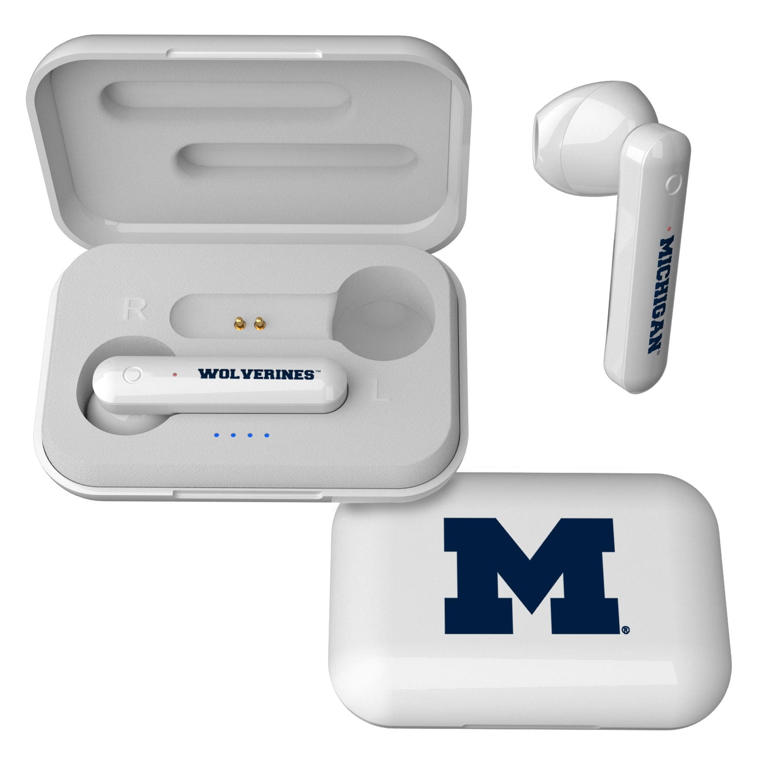 Keyscaper Michigan Wolverines Wireless TWS Insignia Design Earbuds ...