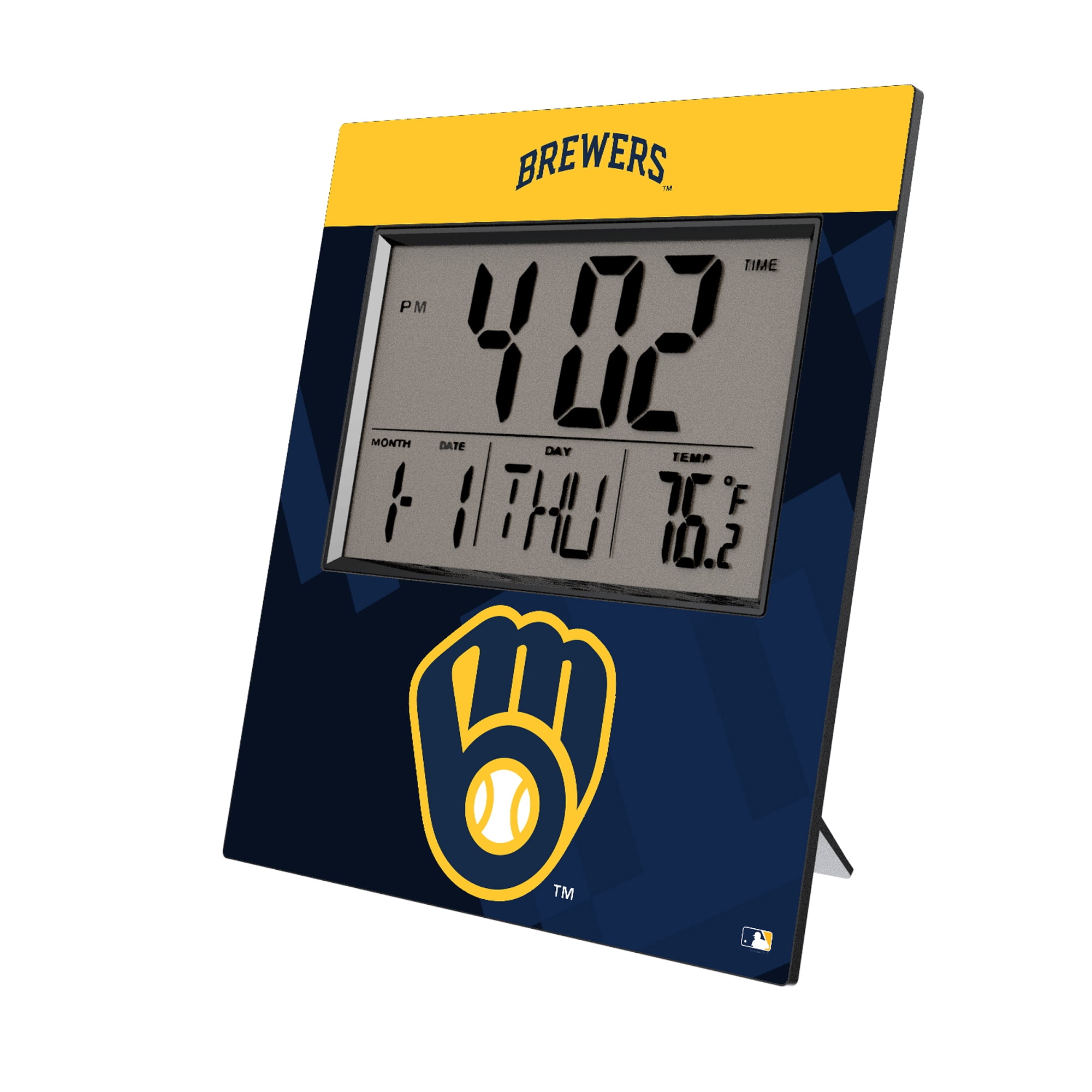 Keyscaper Milwaukee Brewers Digital Desk Clock - Walmart.com