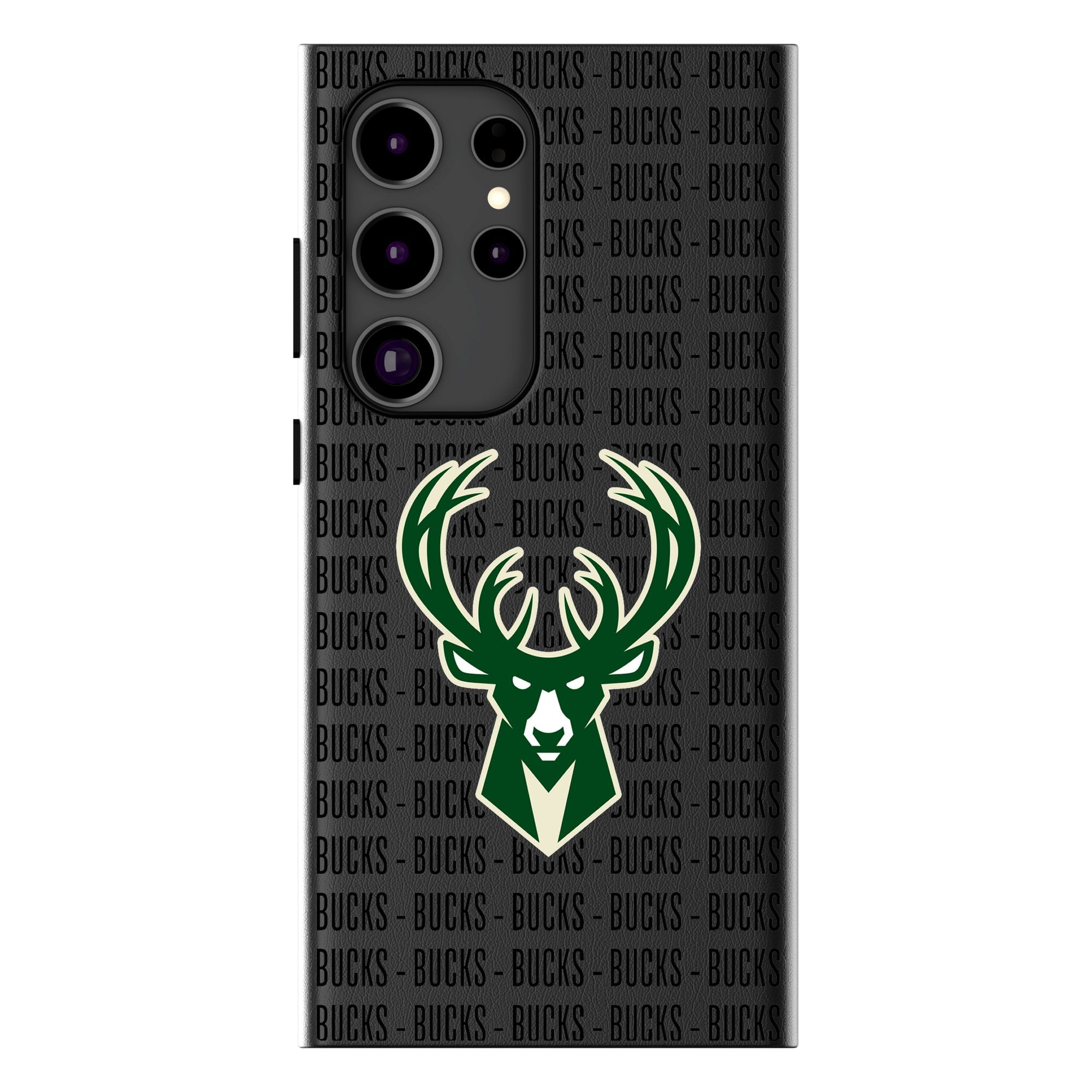 Keyscaper Milwaukee Bucks Text Backdrop Galaxy Magnetic Bump Case ...