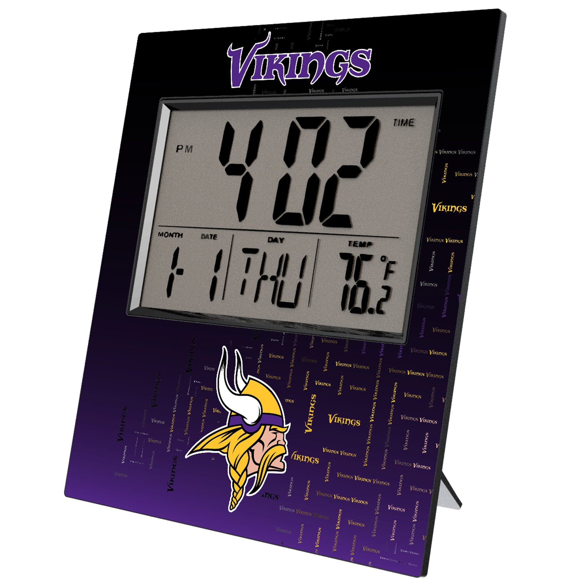Keyscaper Minnesota Vikings Quadtile Digital Desk Clock - Walmart.com