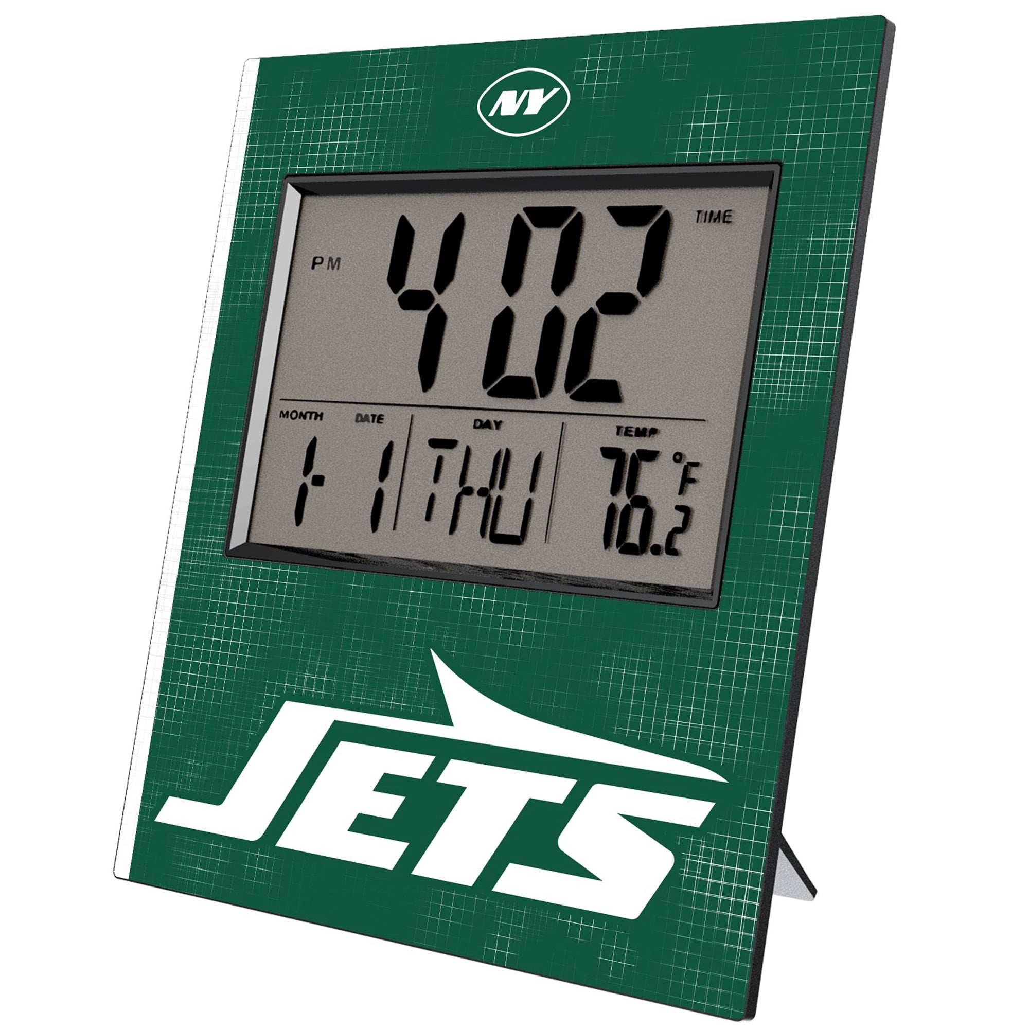 Keyscaper New York Jets Cross Hatch Digital Desk Clock - Walmart.com