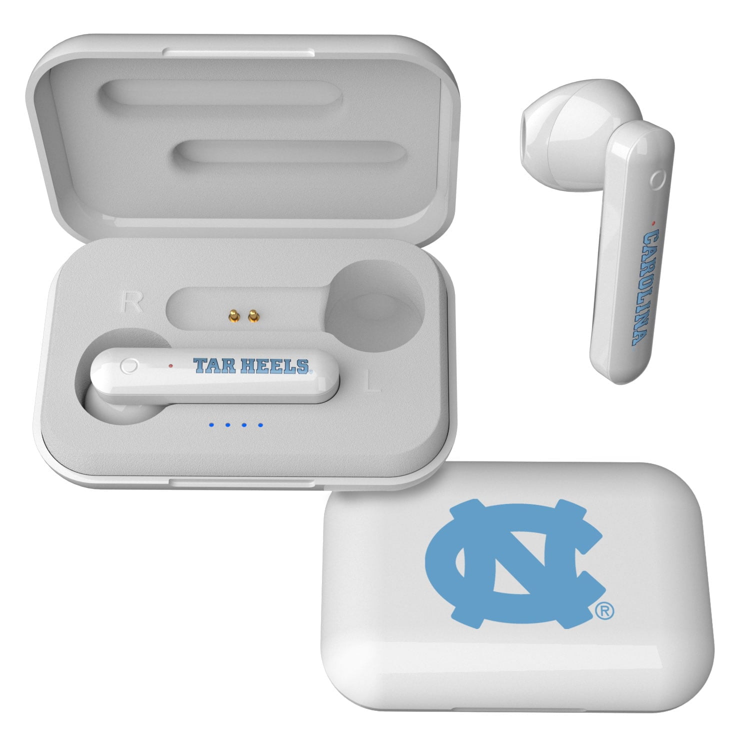Keyscaper North Carolina Tar Heels Wireless TWS Insignia Design Earbuds ...