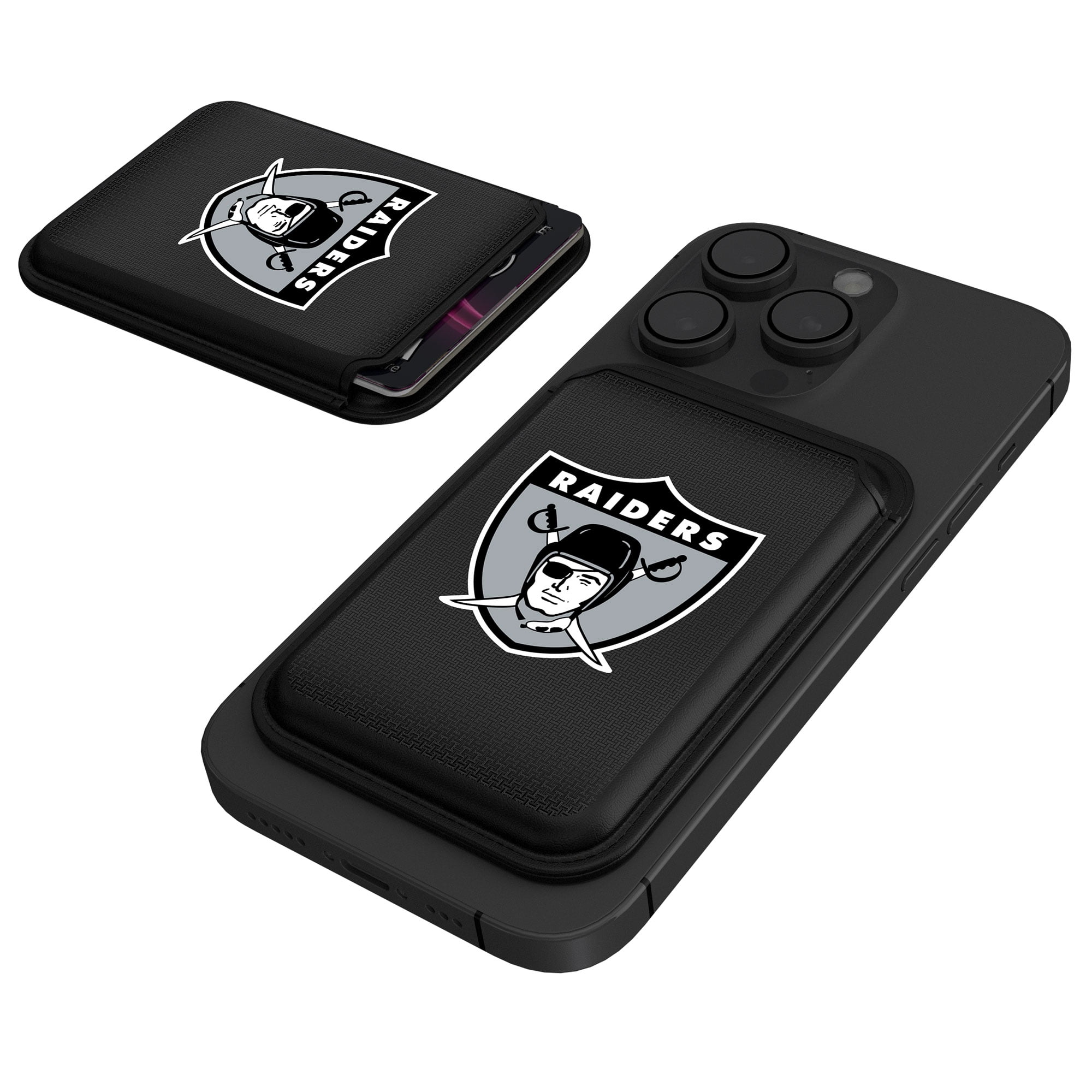 Keyscaper Oakland Raiders Historic Logo Magnetic Credit Card Wallet ...