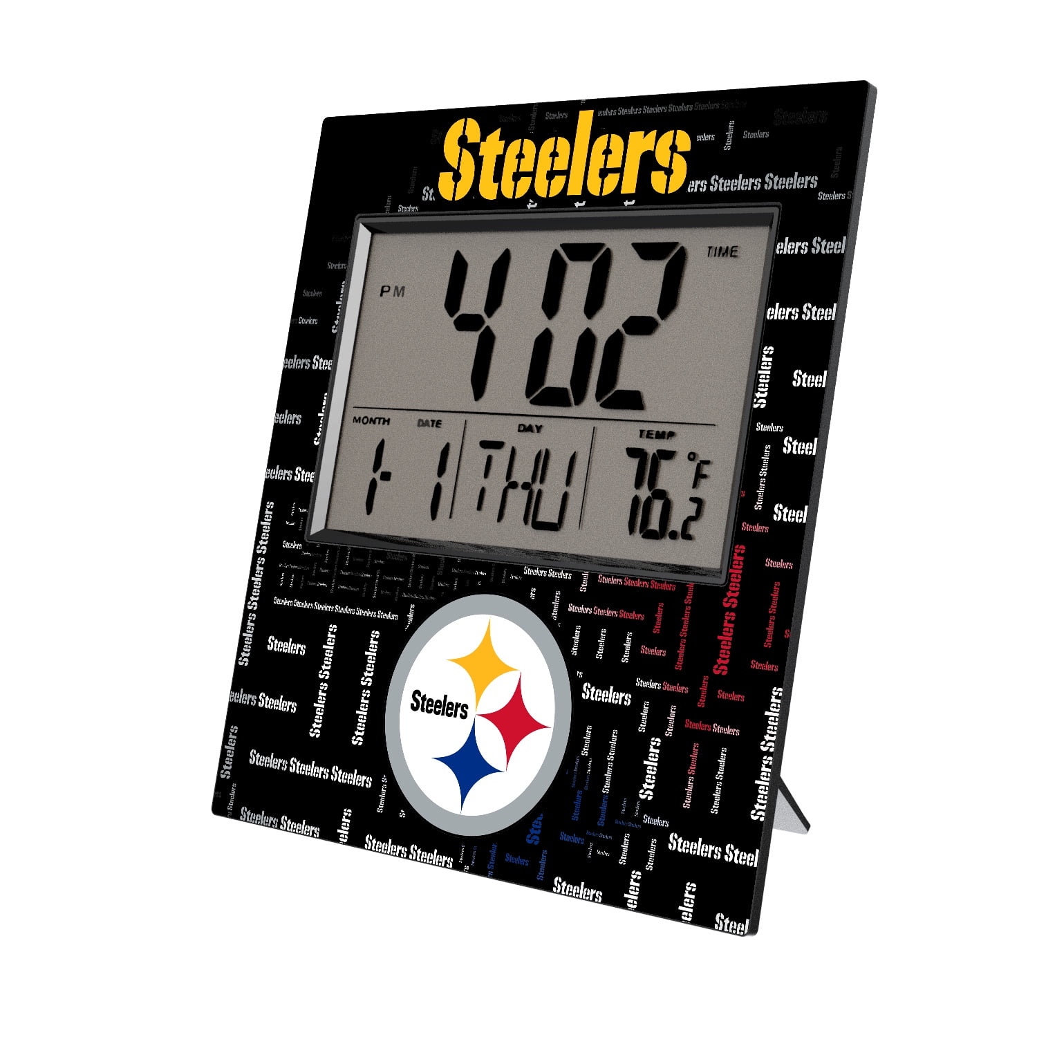 Keyscaper Pittsburgh Steelers Quadtile Digital Desk Clock - Walmart.com