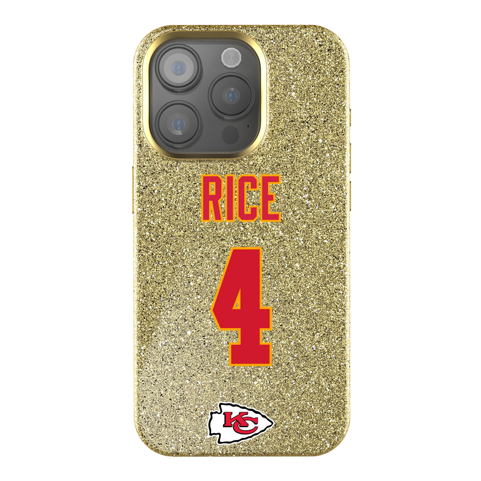 Keyscaper Rashee Rice Gold Kansas City Chiefs Bling iPhone Case ...
