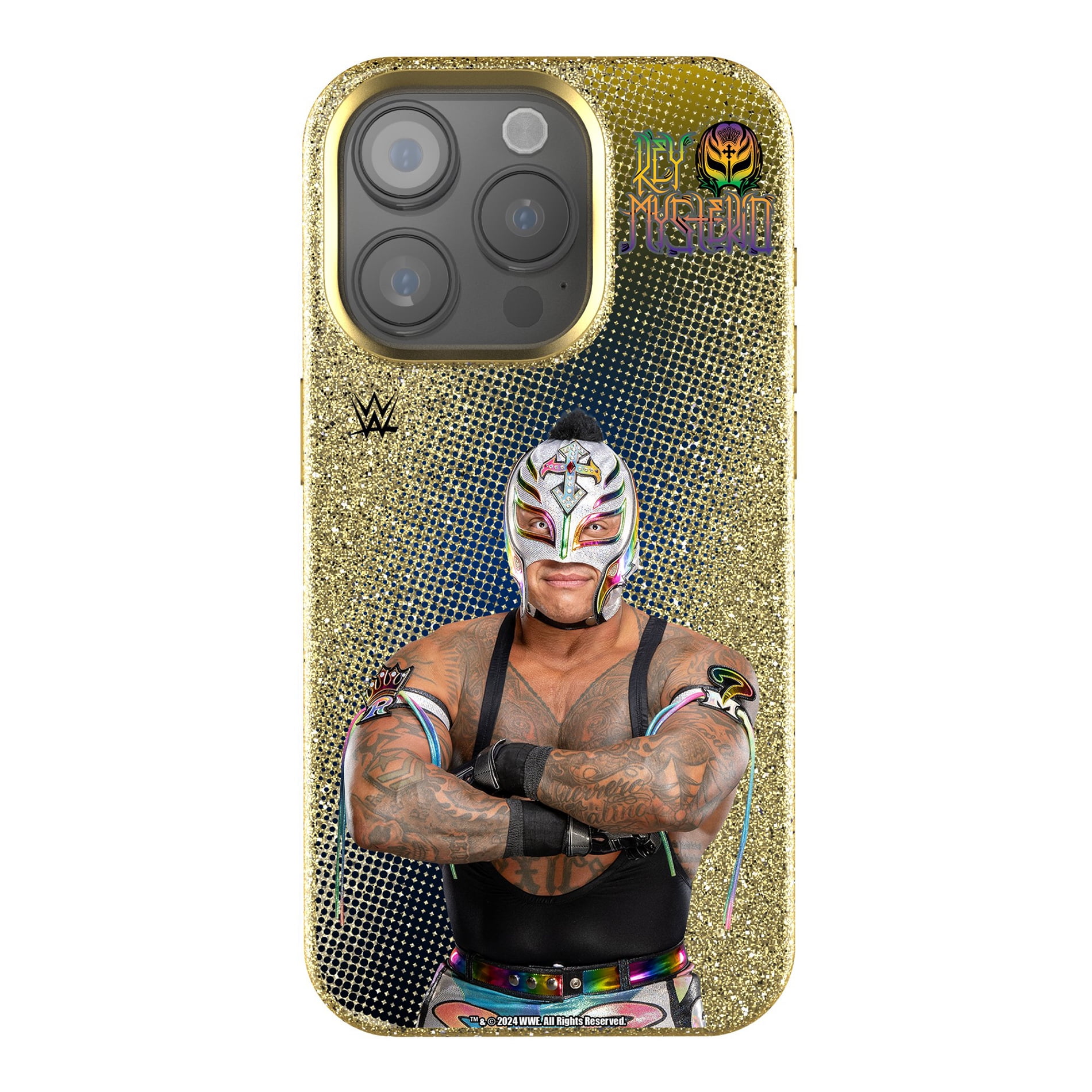 Keyscaper Rey Mysterio WWE Superstar iPhone Gold Bling Case - Walmart.com