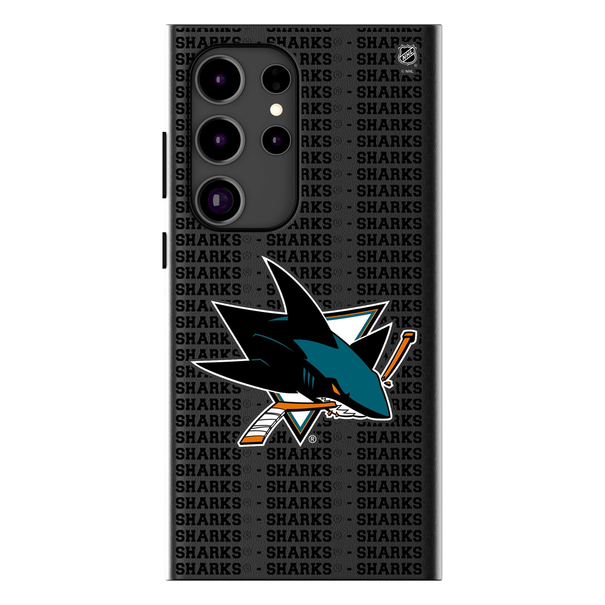 Keyscaper San Jose Sharks Text Backdrop Galaxy Magnetic Bump Case ...