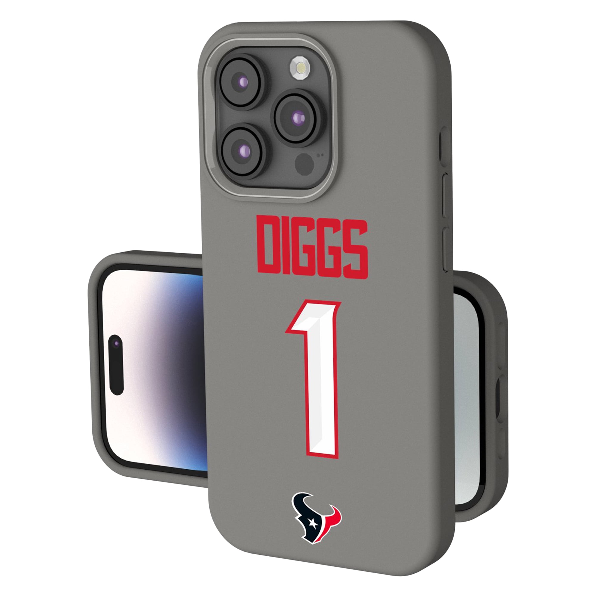 Keyscaper Stefon Diggs Gray Houston Texans Ready Soft Touch iPhone Case ...