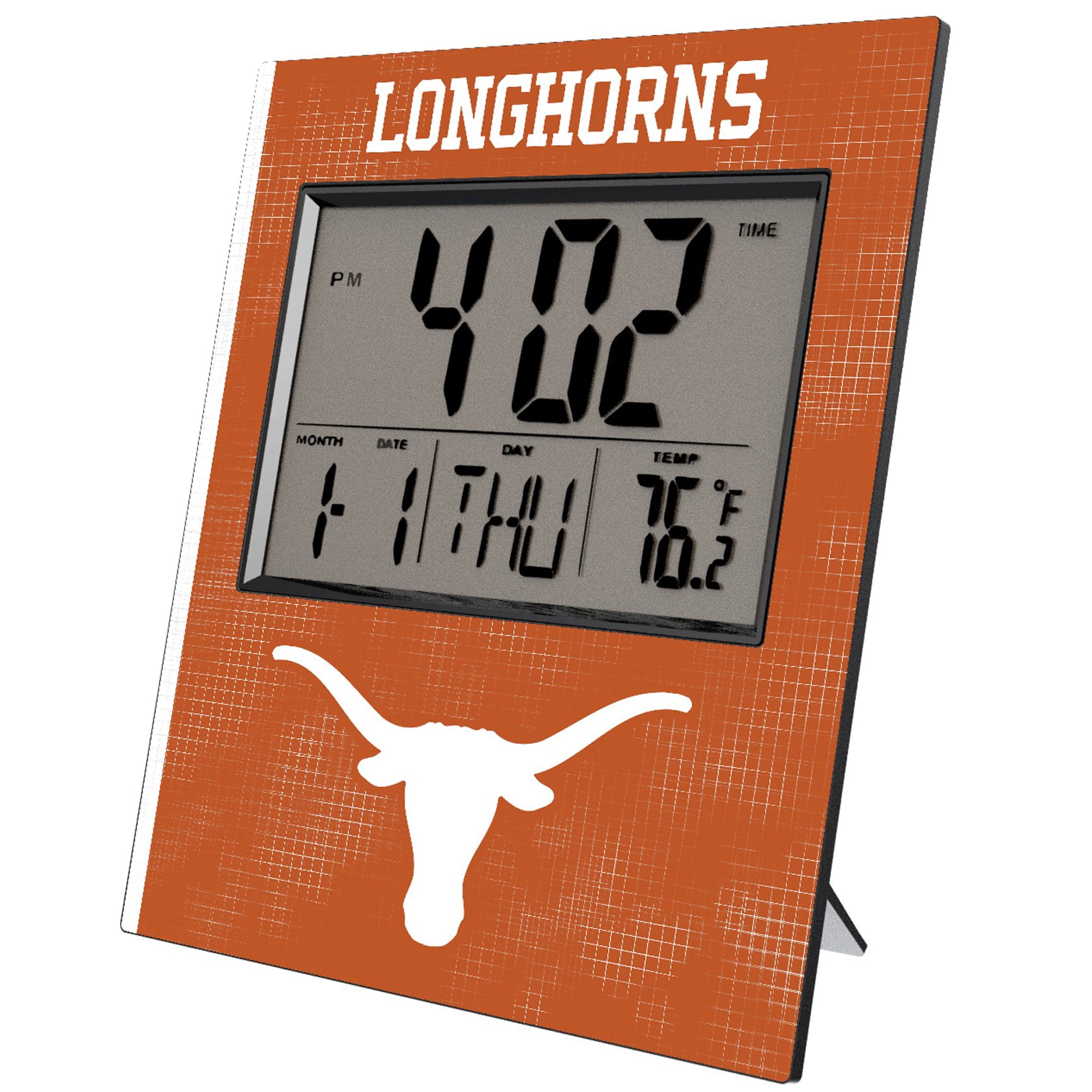 Keyscaper Texas Longhorns Cross Hatch Digital Desk Clock - Walmart.com