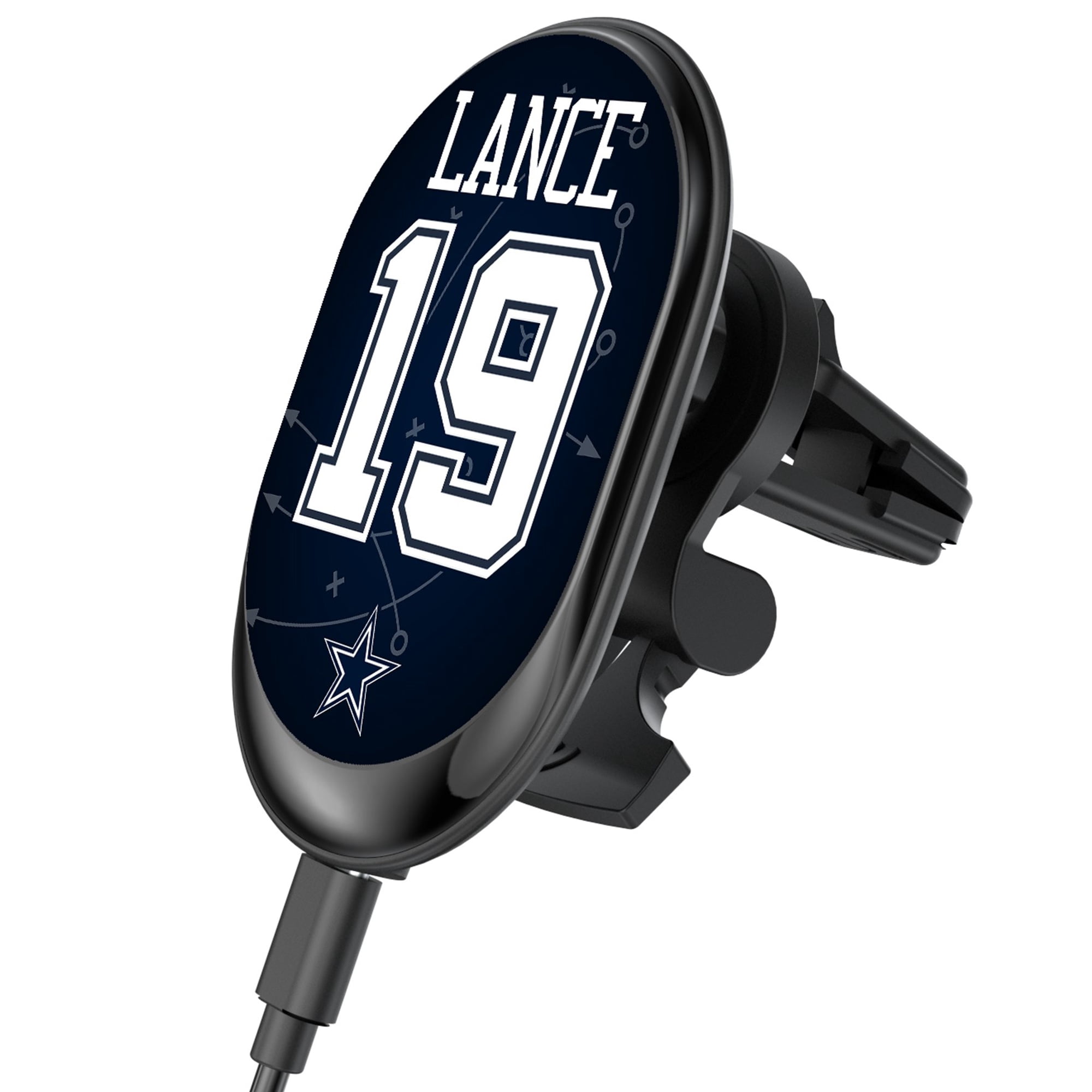 Keyscaper Trey Lance Dallas Cowboys Wireless Magnetic Car Charger ...