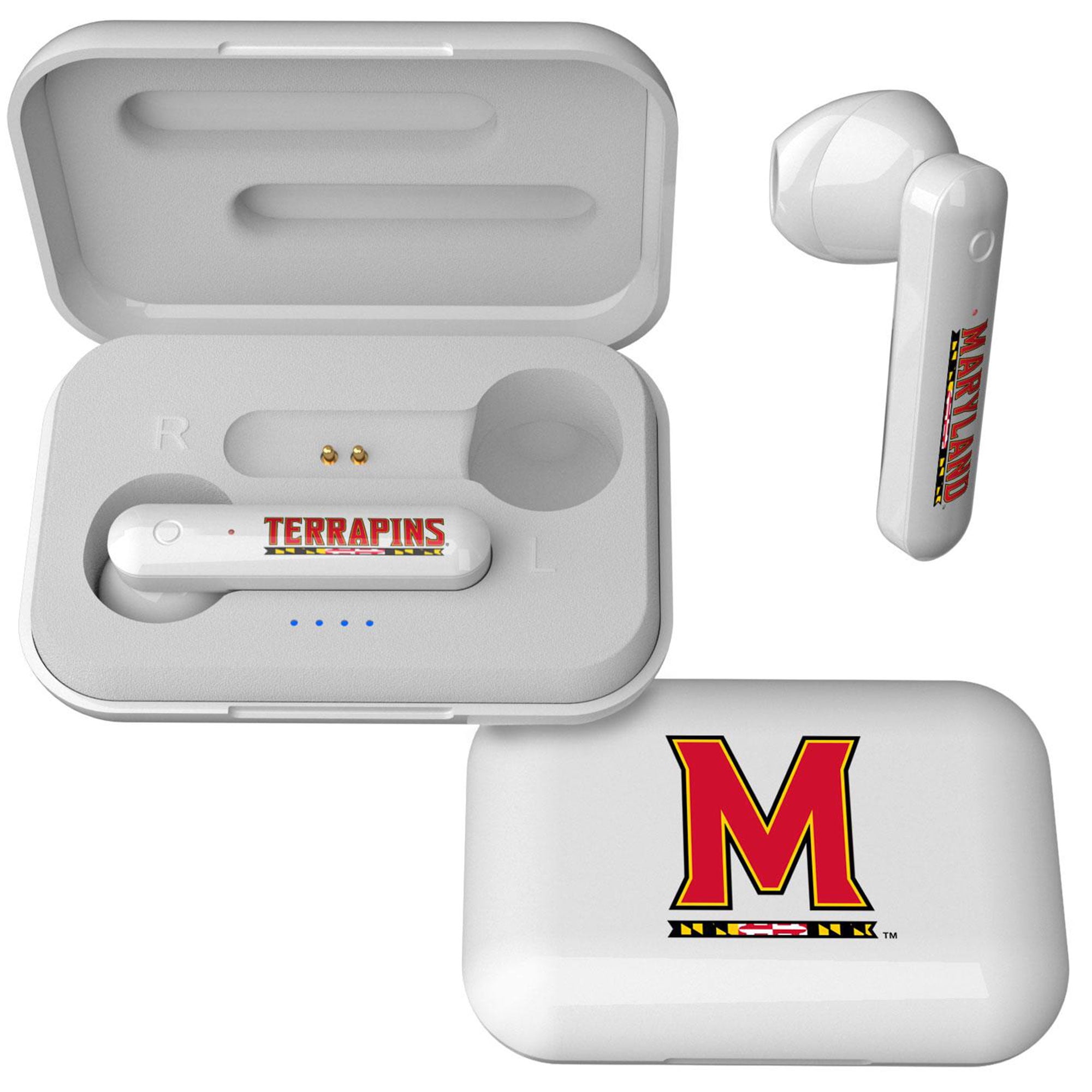 Keyscaper White Maryland Terrapins True Wireless Earbuds - Walmart.com