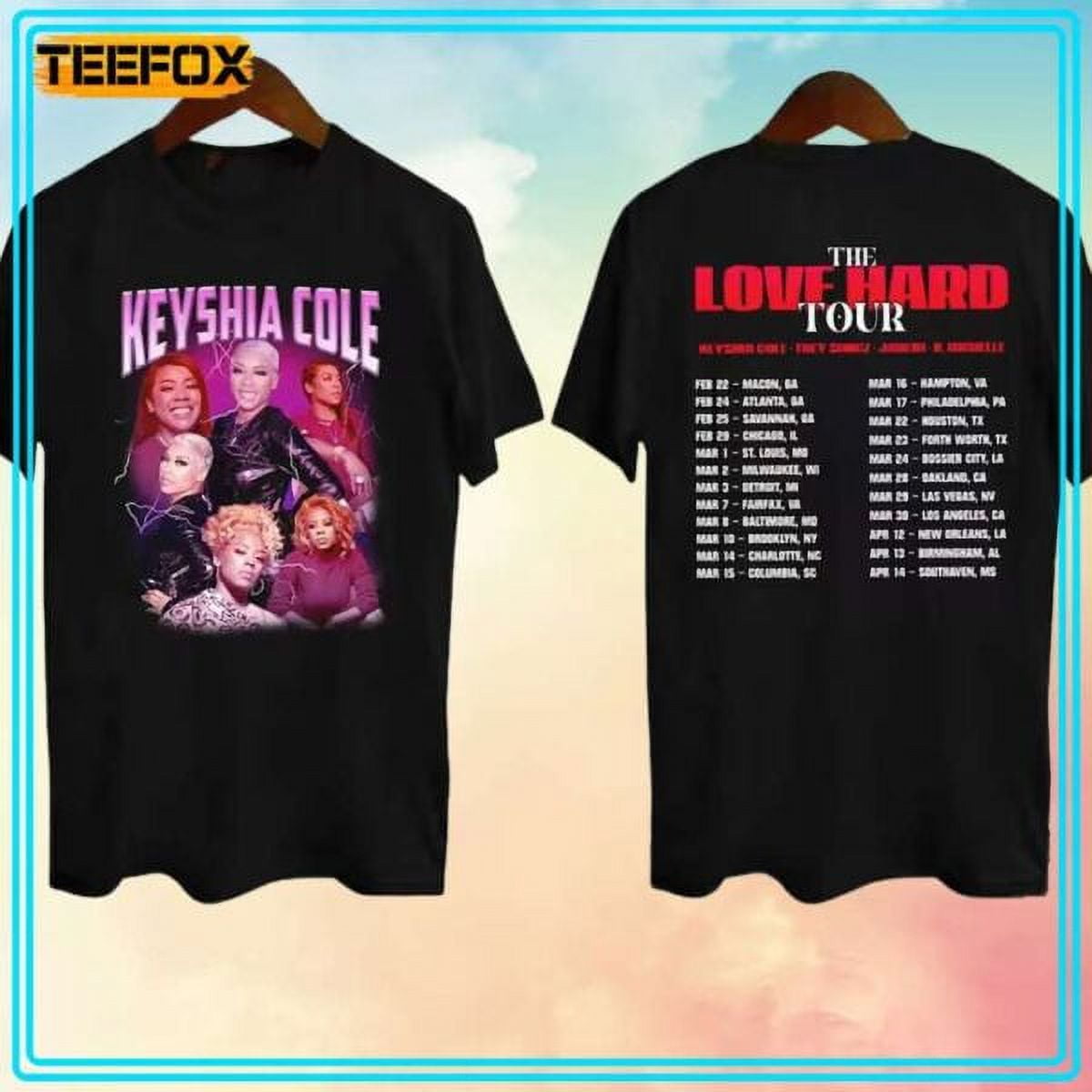 Keyshia Cole The Love Hard Tour Concert 2024 T-Shirt - Walmart.com